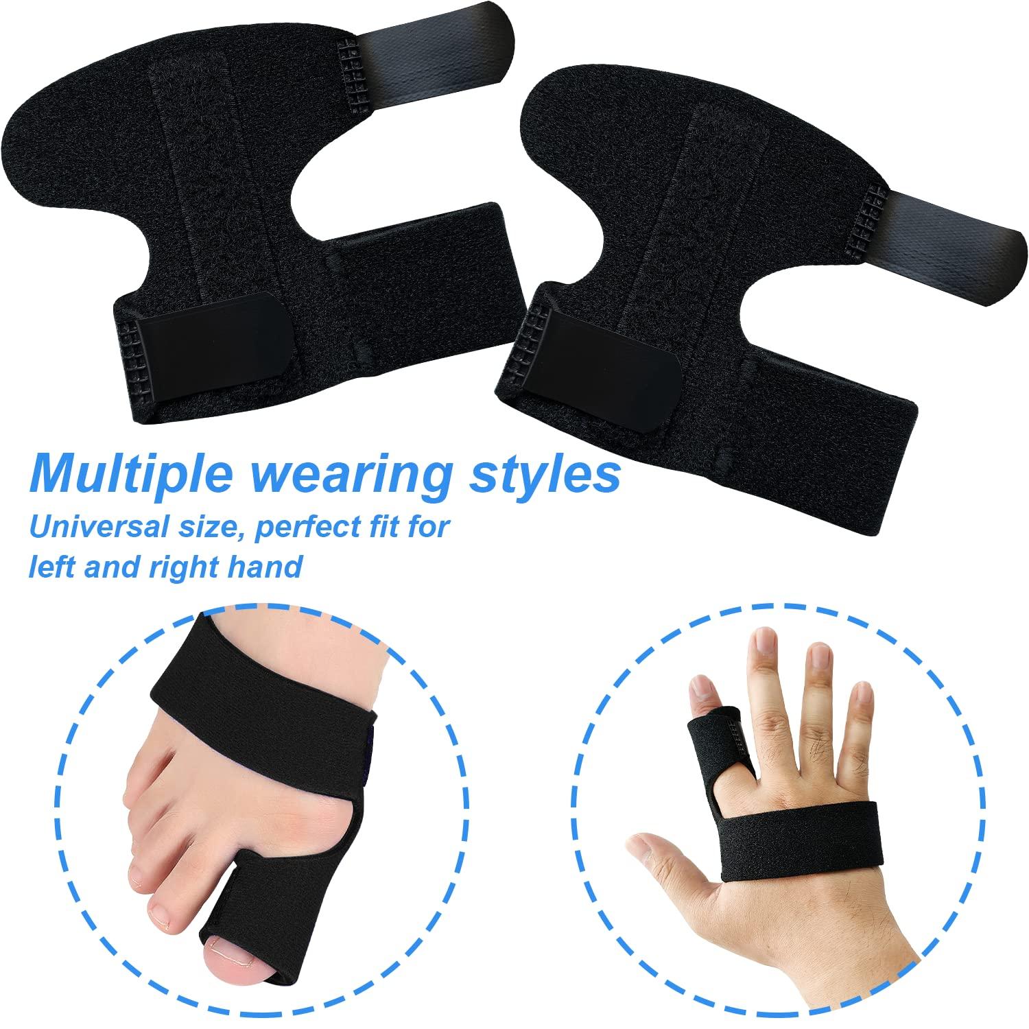 Topbine 2-Piece Black Neoprene Finger Rail - Support for Sports ...
