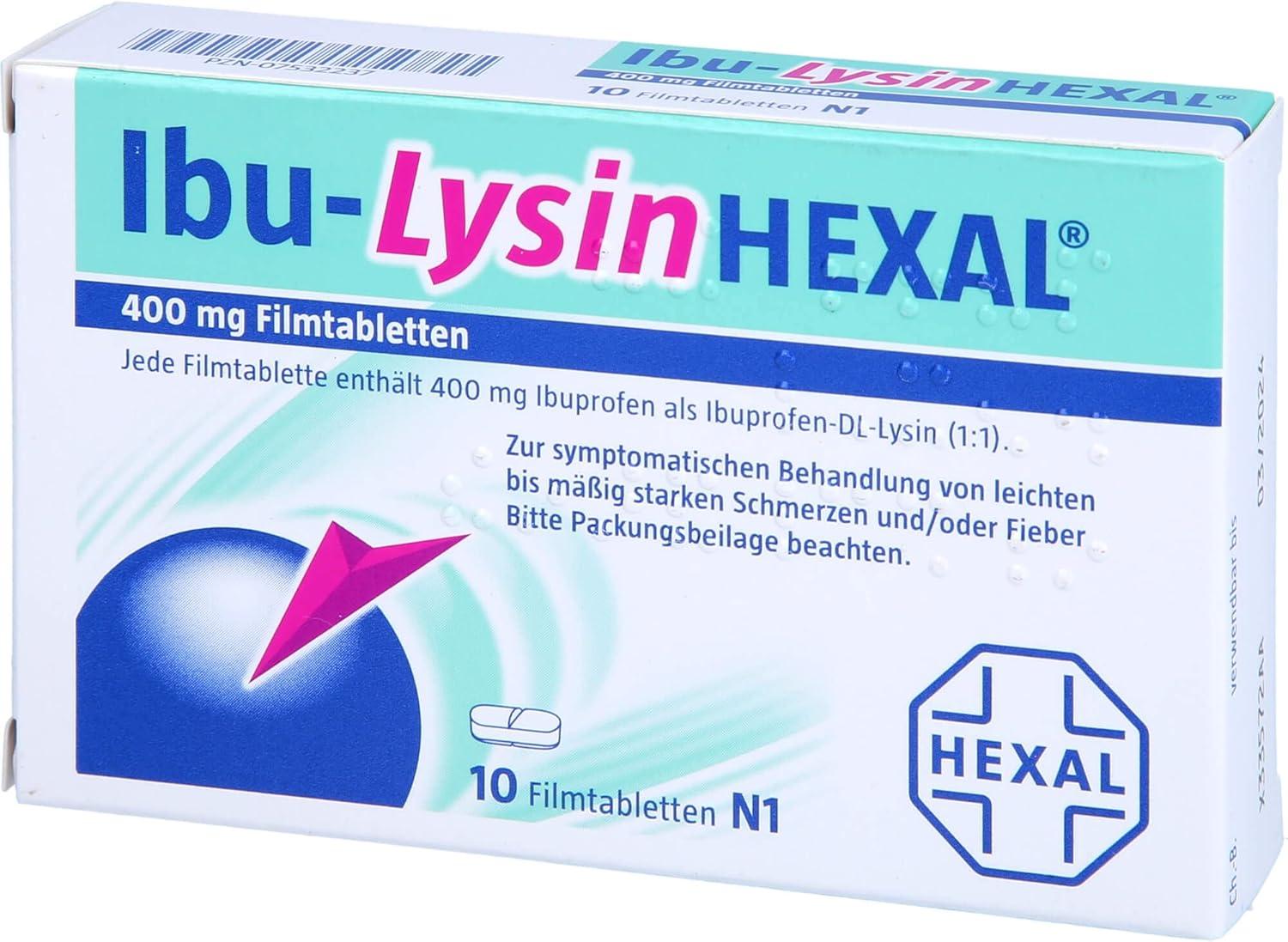 IBU Lysinhexal 10-Hour Film-Coated Tablets - Fast Relief for Pain ...