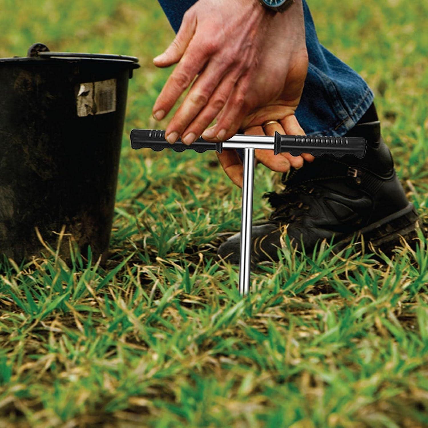 Sysdisen Soil Sample Probe - 32-48 Inch Stainless Steel Floor Test Kit ...