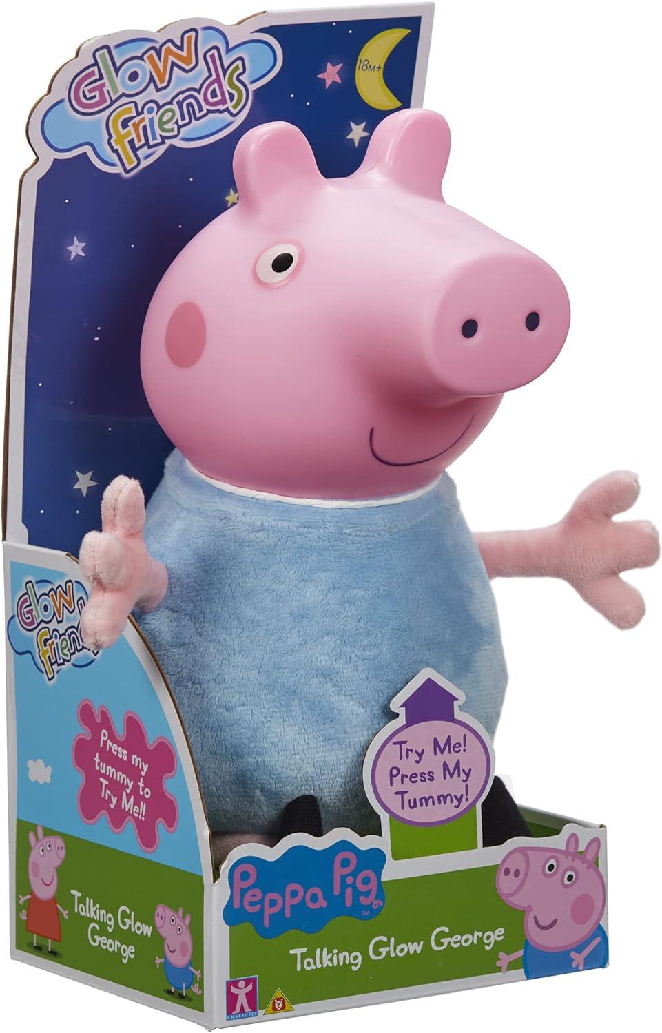 Peppa Pig Glow Friends Talking Peppa Interactive Toy - Lights Up Face ...