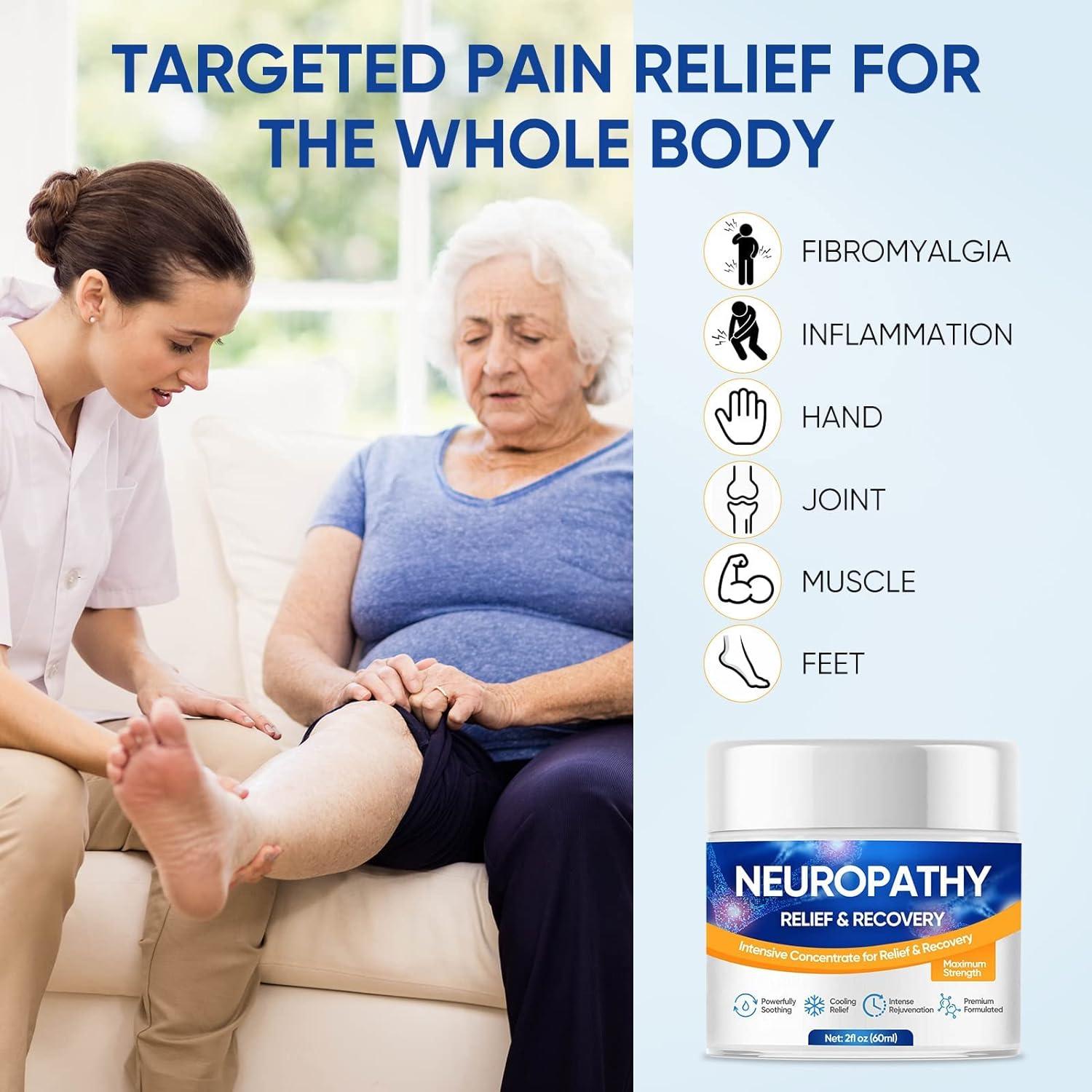 Topffy Neuropathy Pain Relief Cream - Maximum Strength for Feet, Hands ...