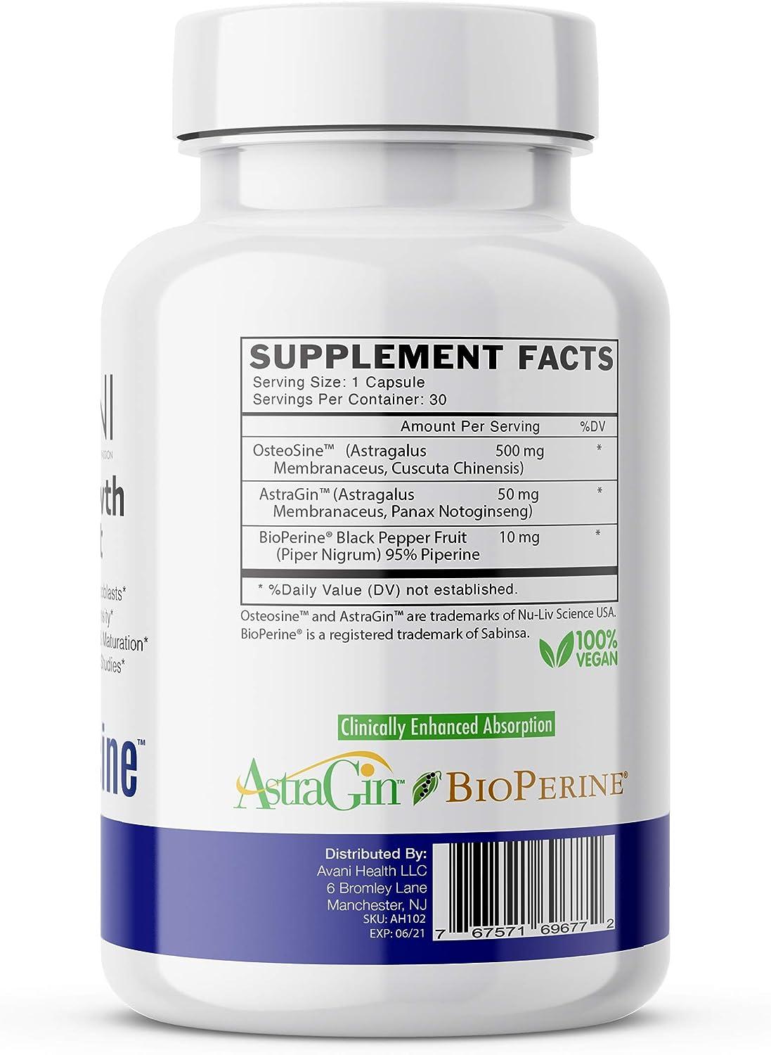 Avani Health Osteosine Bone Growth Support - Boost Bone Calcium Levels ...