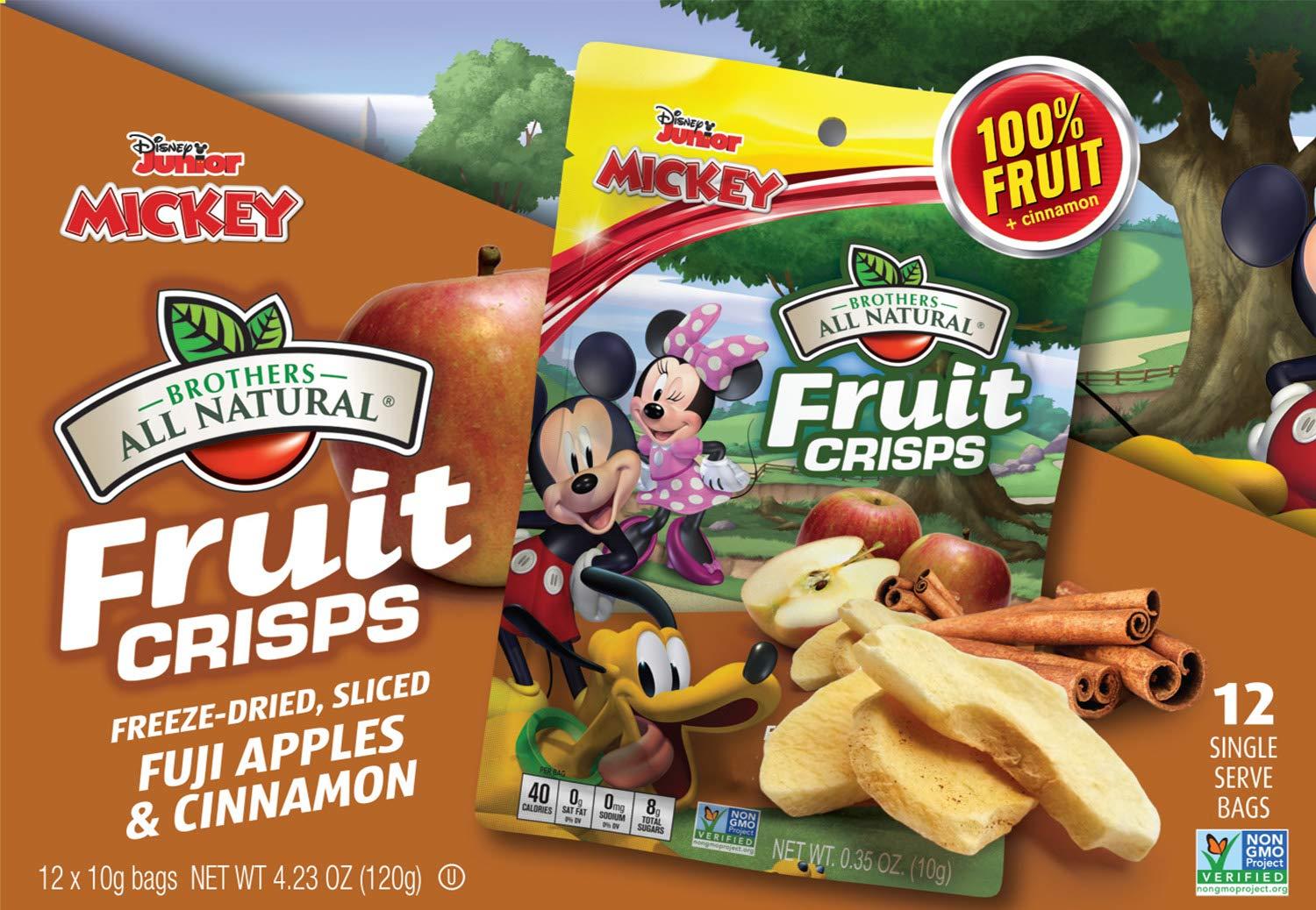 Brothers-ALL-Natural Mickey Mouse Apple-Cinnamon Fruit Crisps - 0.35oz ...