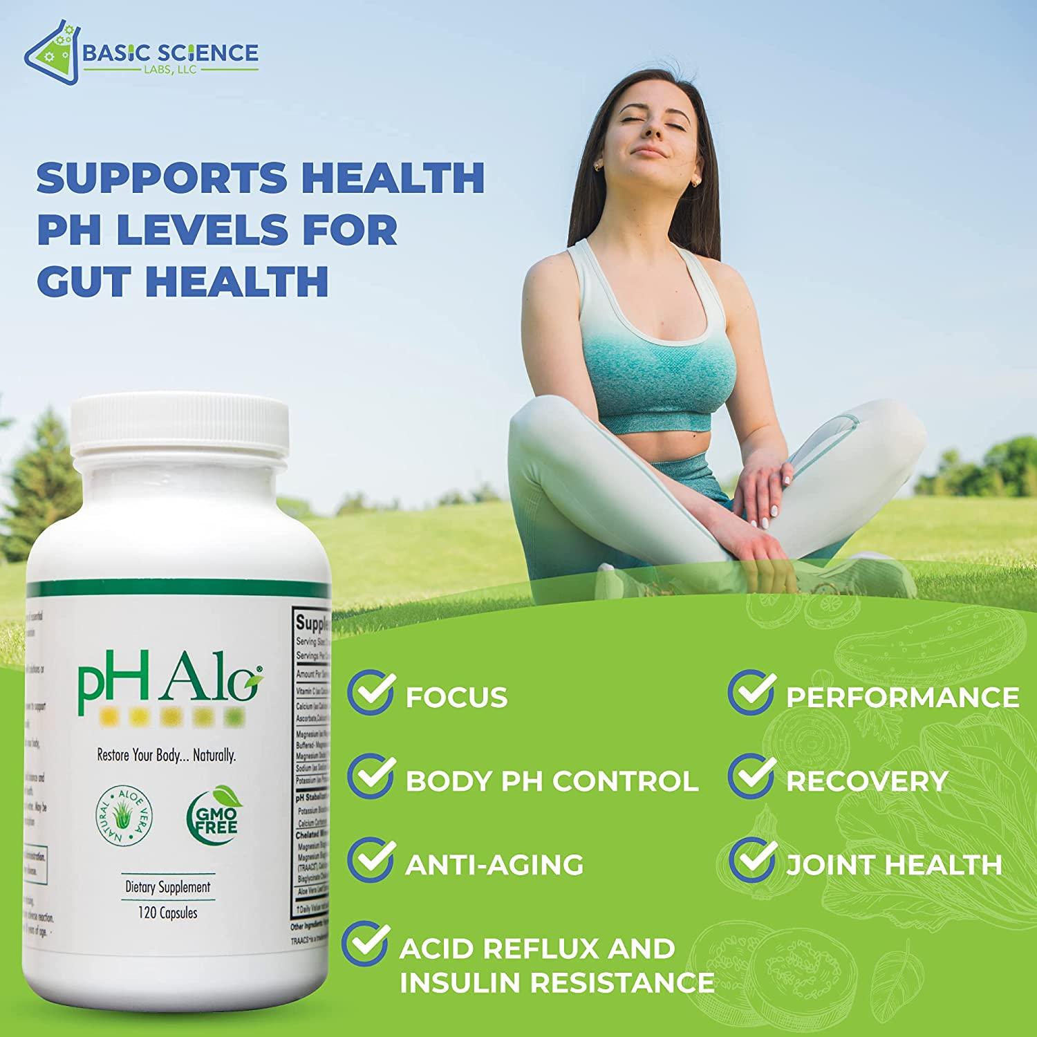 Halo pH Balance Supplement Pills - Magnesium Bicarbonates Capsules for ...