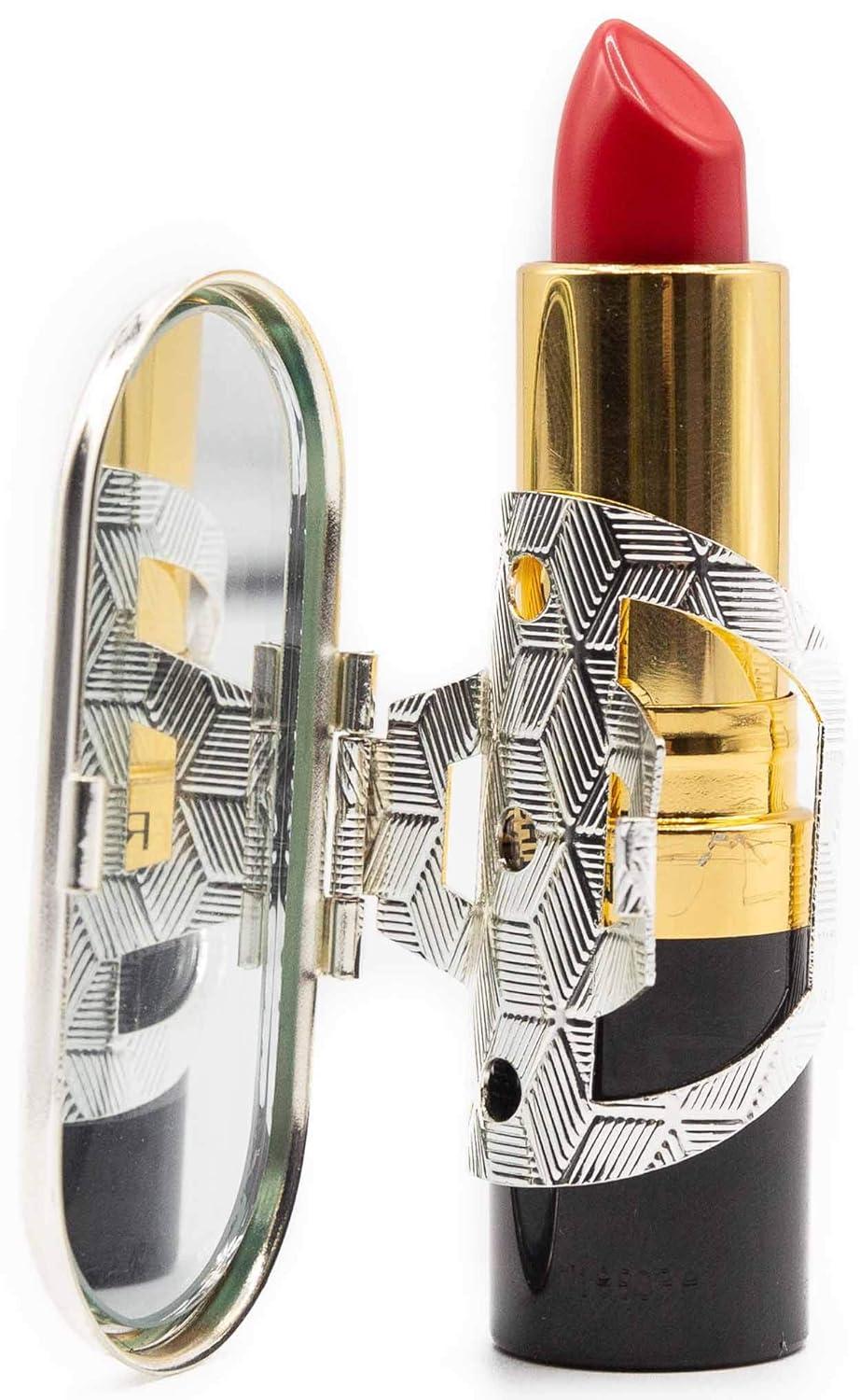 Vintage Clip-on Round Lipstick Case With Mirror (Retro Squares) | Buy ...