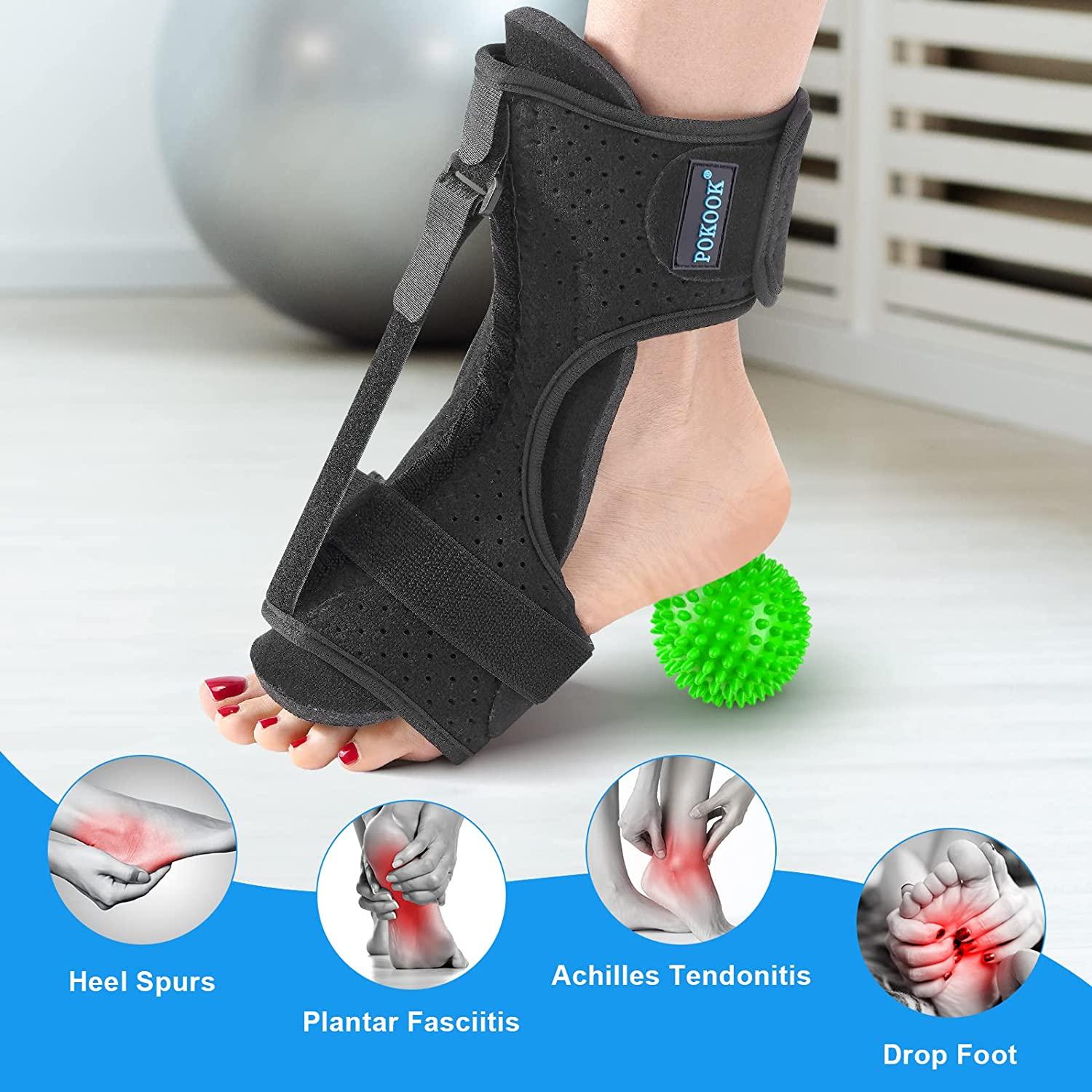 Plantar Fasciitis Night Splint - Adjustable Support Brace for Effective ...
