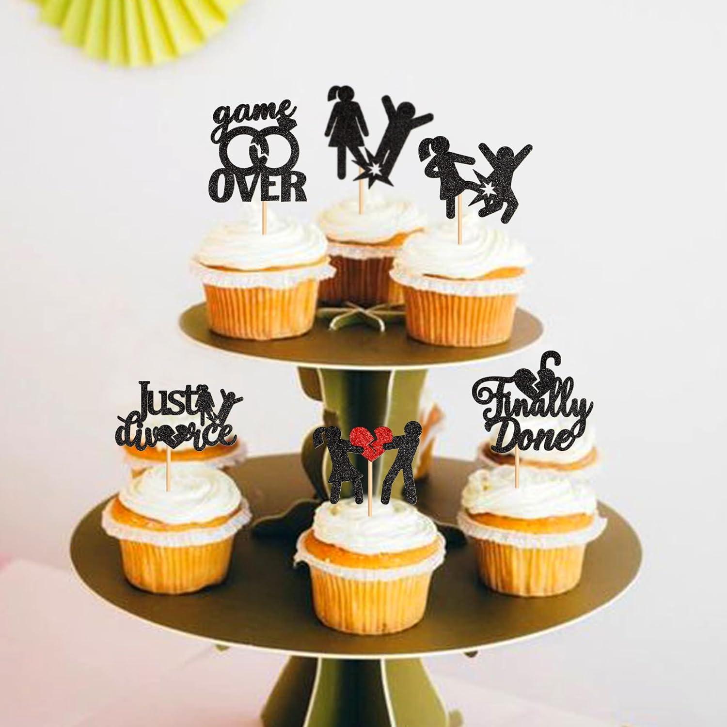 finally divorced cake topper