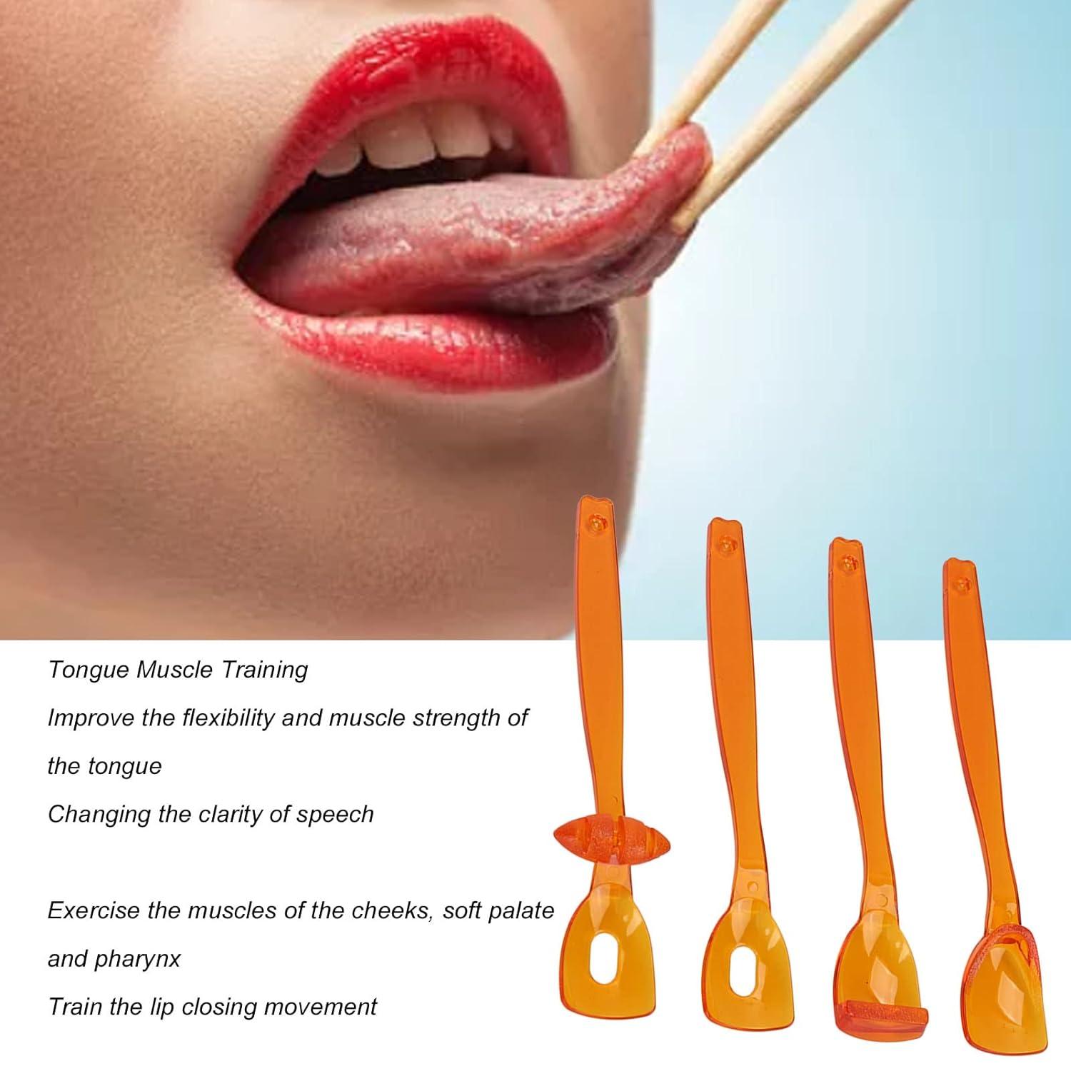Buy Tongue Training Device | 4-Piece Muscle Trainer for Dysarthria ...