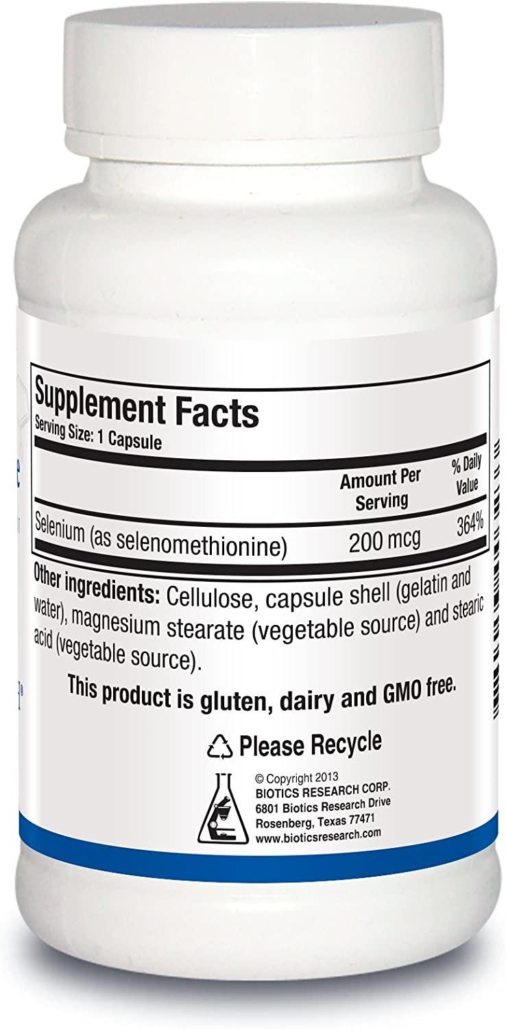 Biotics Research Selenomethionine 90 Capsules | High Potency Selenium ...