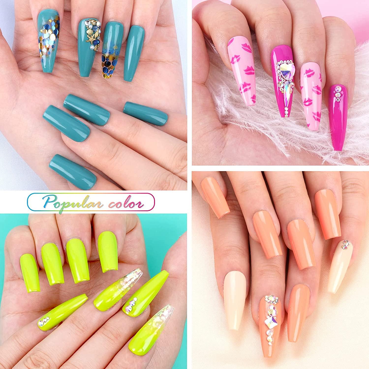 Neon Light Pink Nails