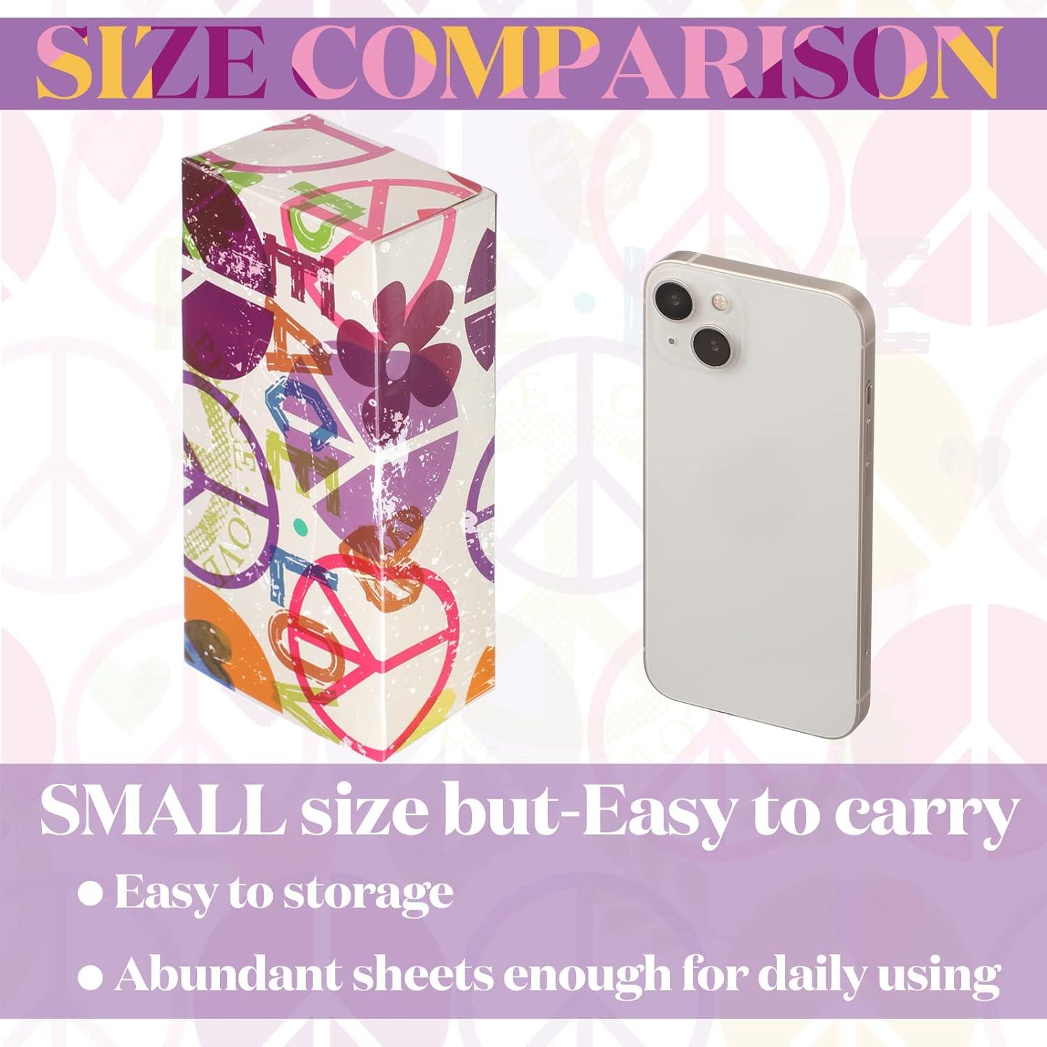 12 Pack 2 Ply Peace and Love Facial Tissue Boxes - Soft & Disposable ...