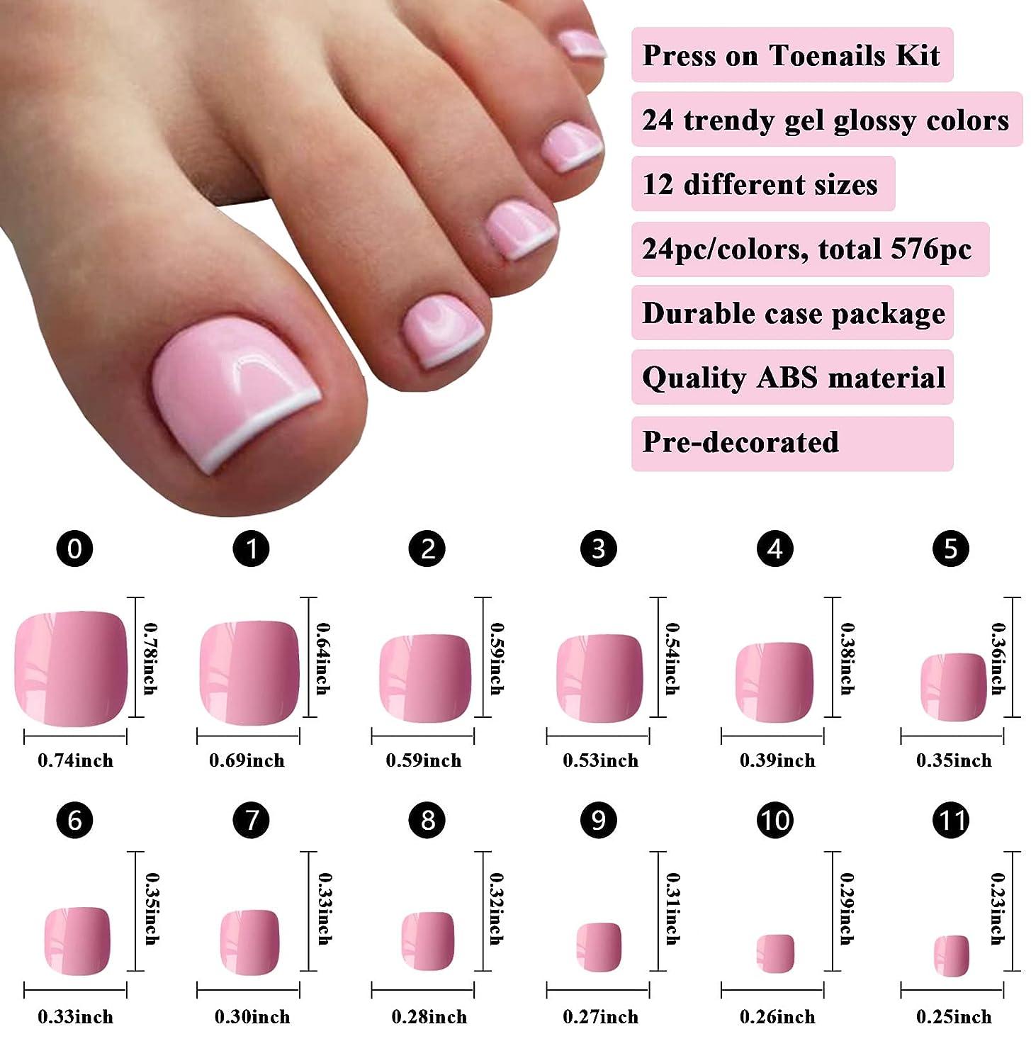Girls Pink Toenails