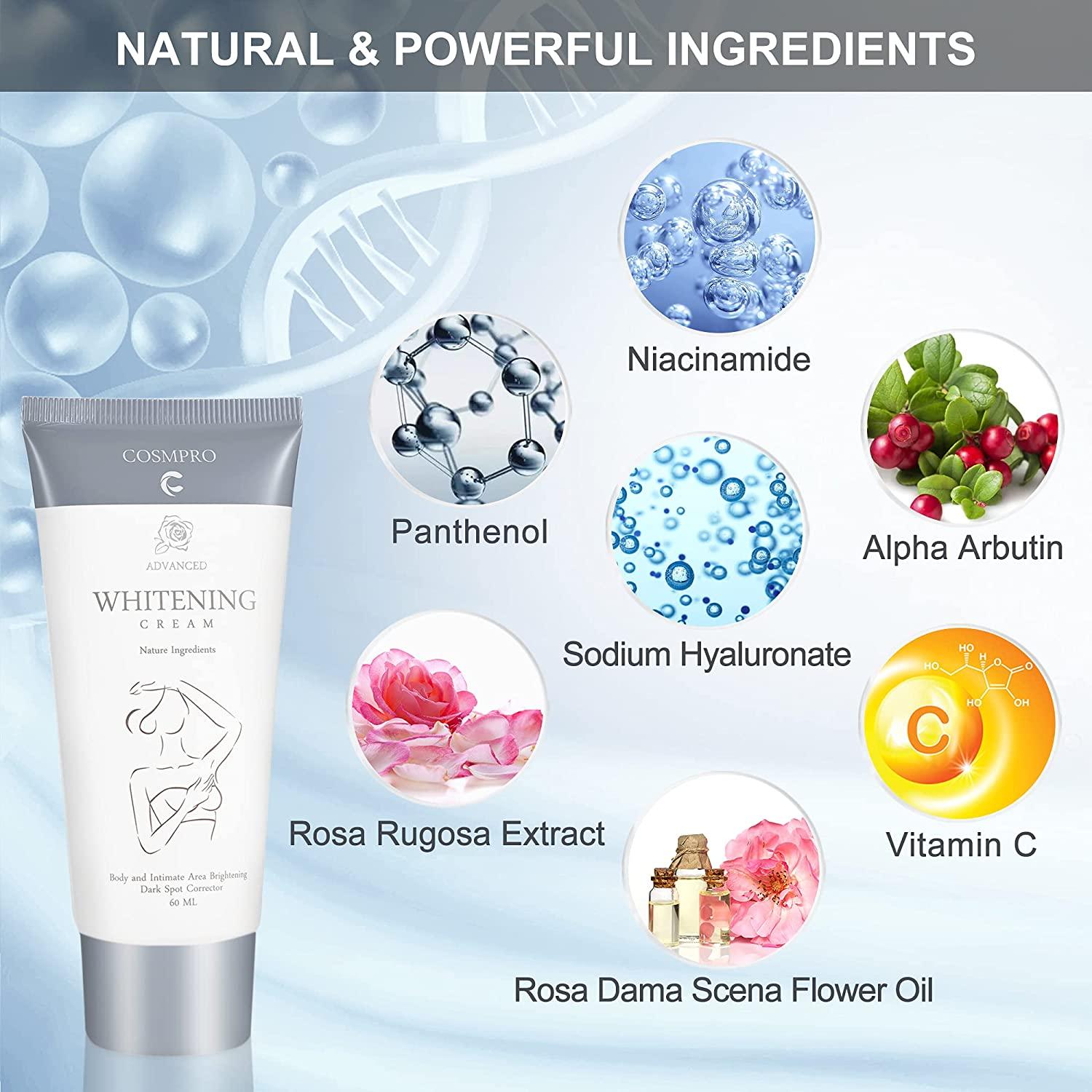 COSMPRO Skin Bleaching Cream - Intimate Area & Body Brightening ...