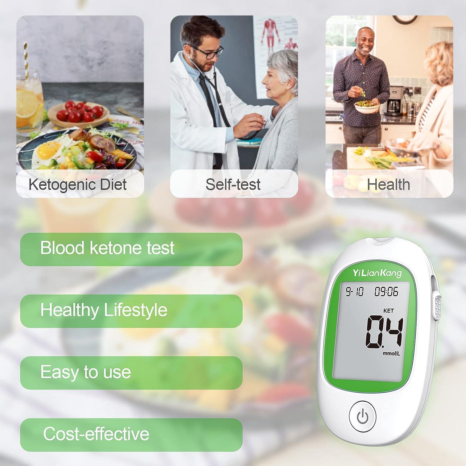 Ketone Meter Kit with 15 Test Strips & Lancets - Keto Monitor for ...