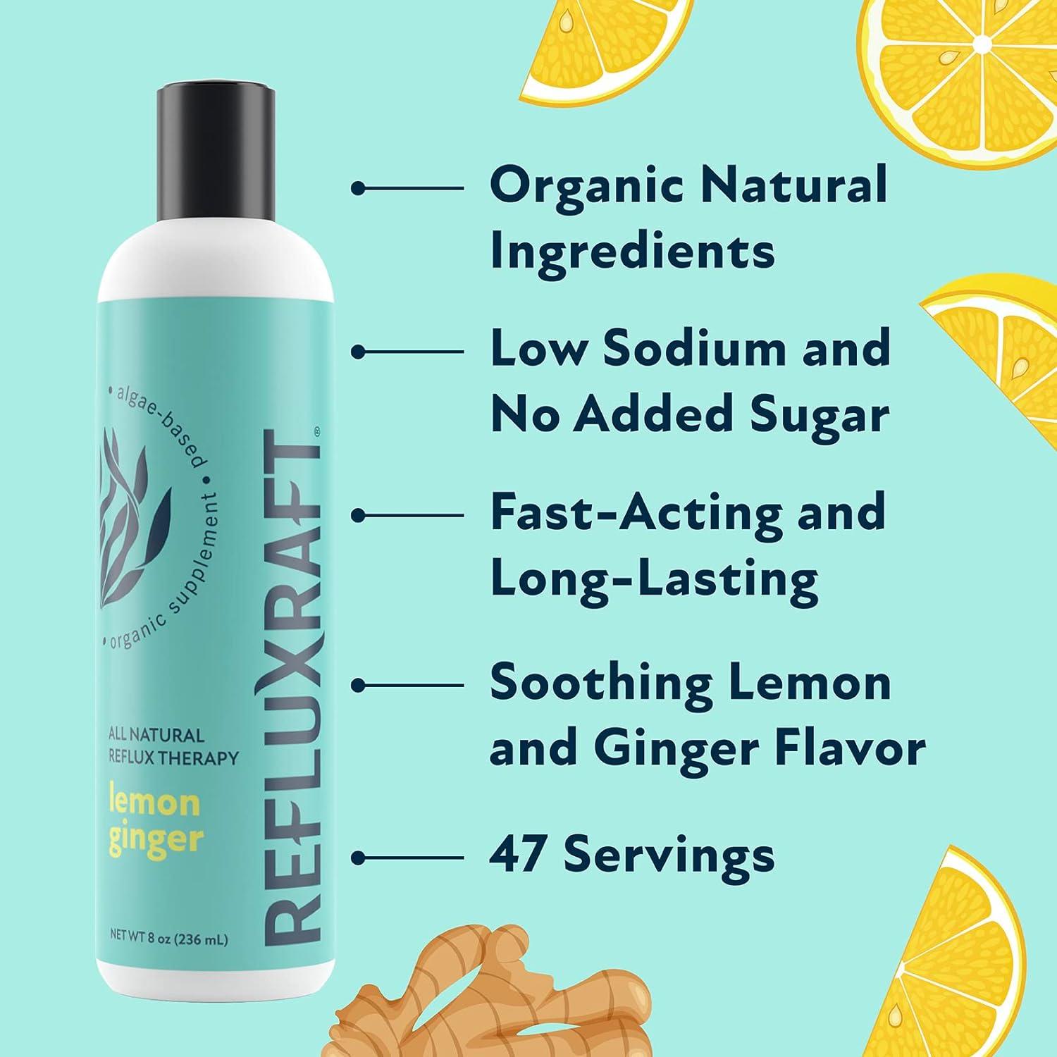 REFLUXRAFT Natural Heartburn Acid Reflux Support Supplement - 47 ...