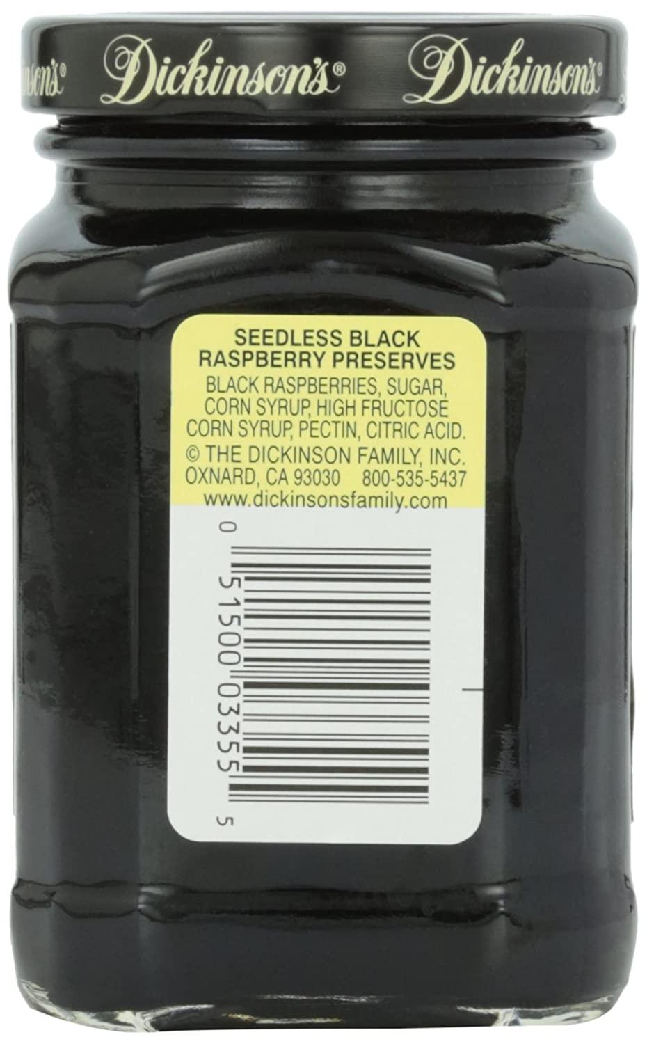 Dickinson's Seedless Black Raspberry Preserves - Delicious Jam Made ...