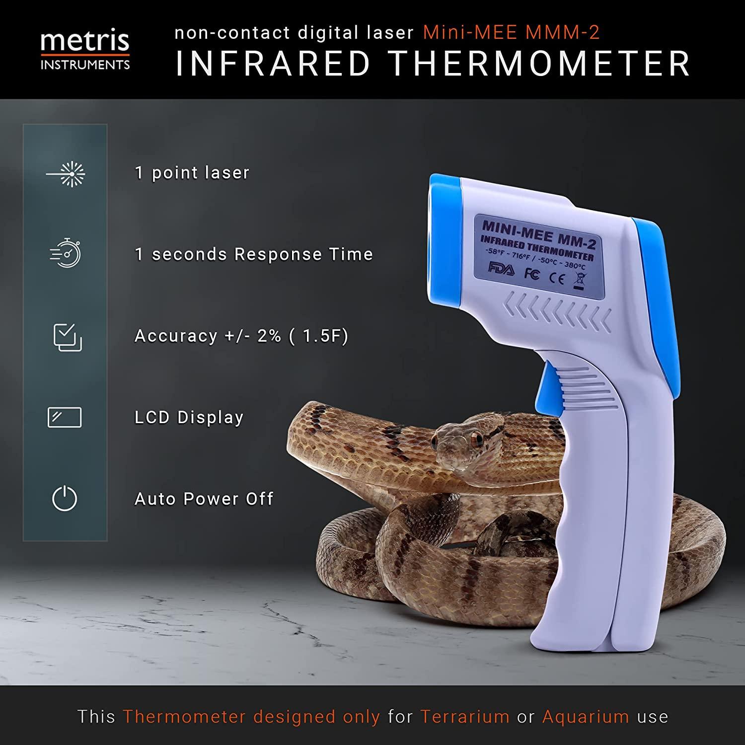 Metris Mini-Mee Digital Infrared Reptile Thermometer - Non-Contact ...