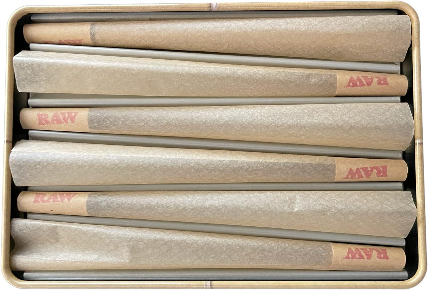 RAW Pre-Rolled Cone Storage Tin + 6 Pre Rolled Cones | Buy Now with ...