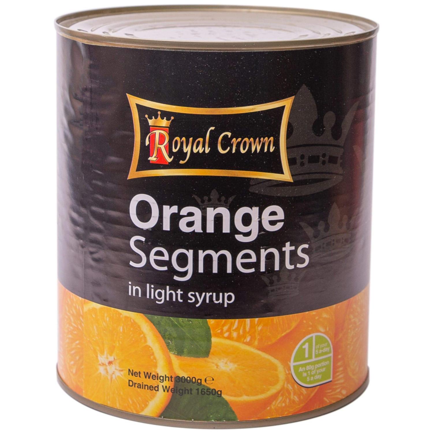 Royal Crown Orange Segments in Syrup - 1x3kg | Buy Now with Express ...