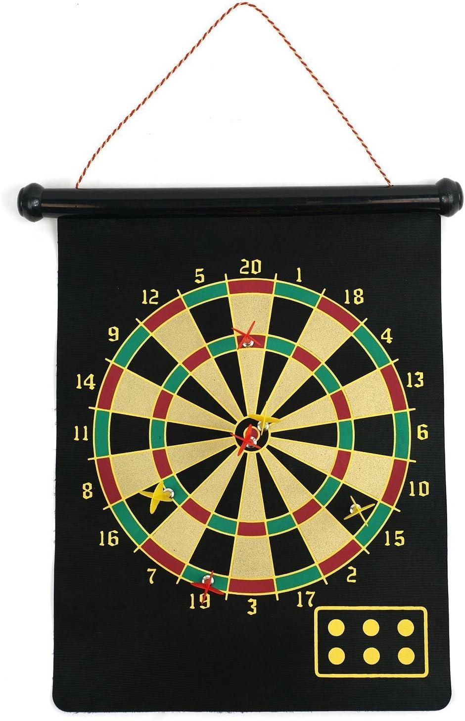 PrimeTrendz Magnetic Dart Board Set - Double Sided Hanging Game Board ...