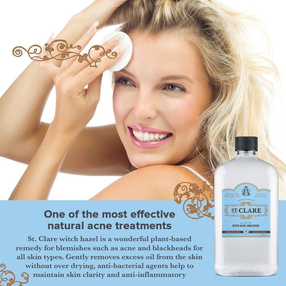 St Clare Organic Witch Hazel Facial Toner - Alcohol-Free & Fragrance ...