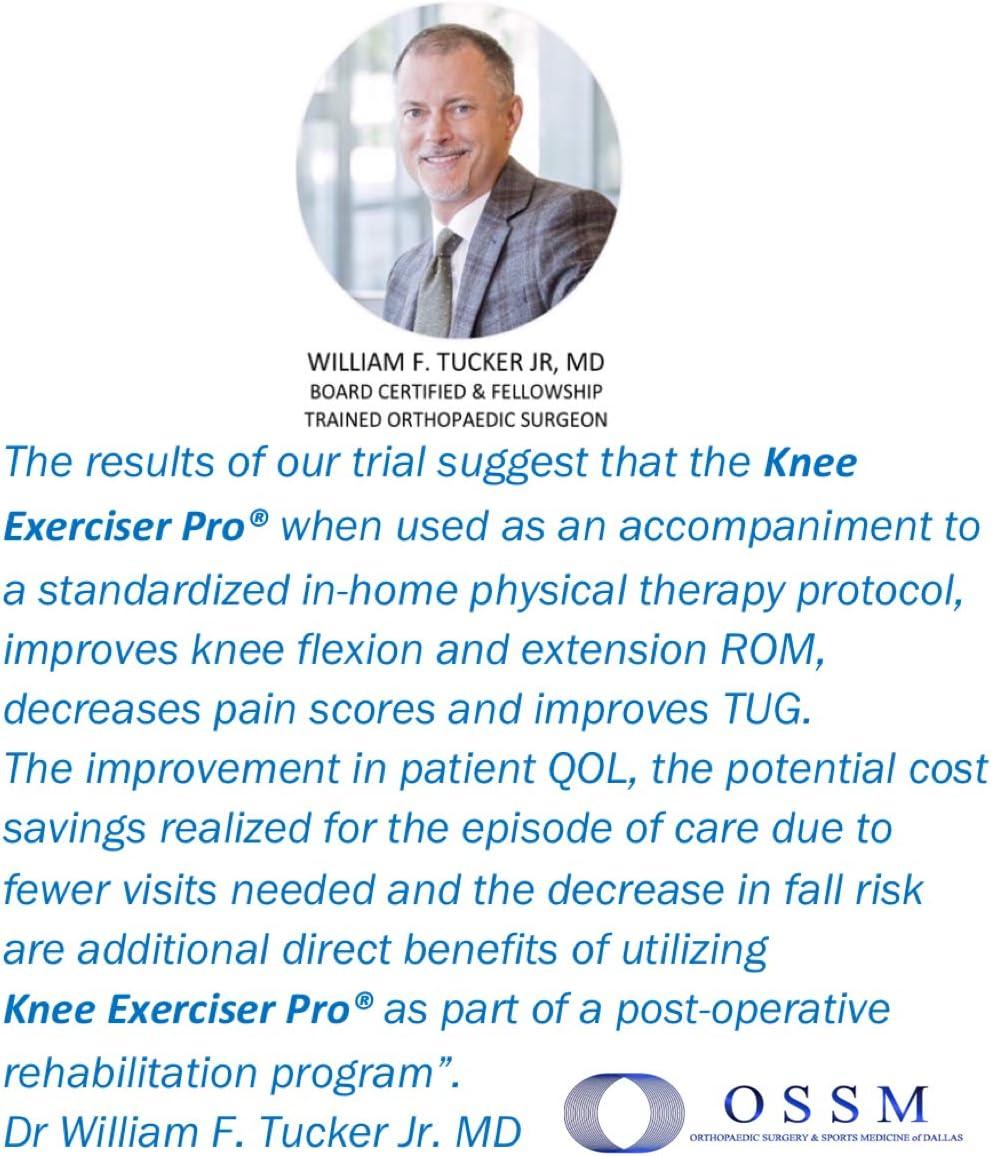Knee Exerciser Pro Dual Pulley for Knee Replacement Therapy and ...