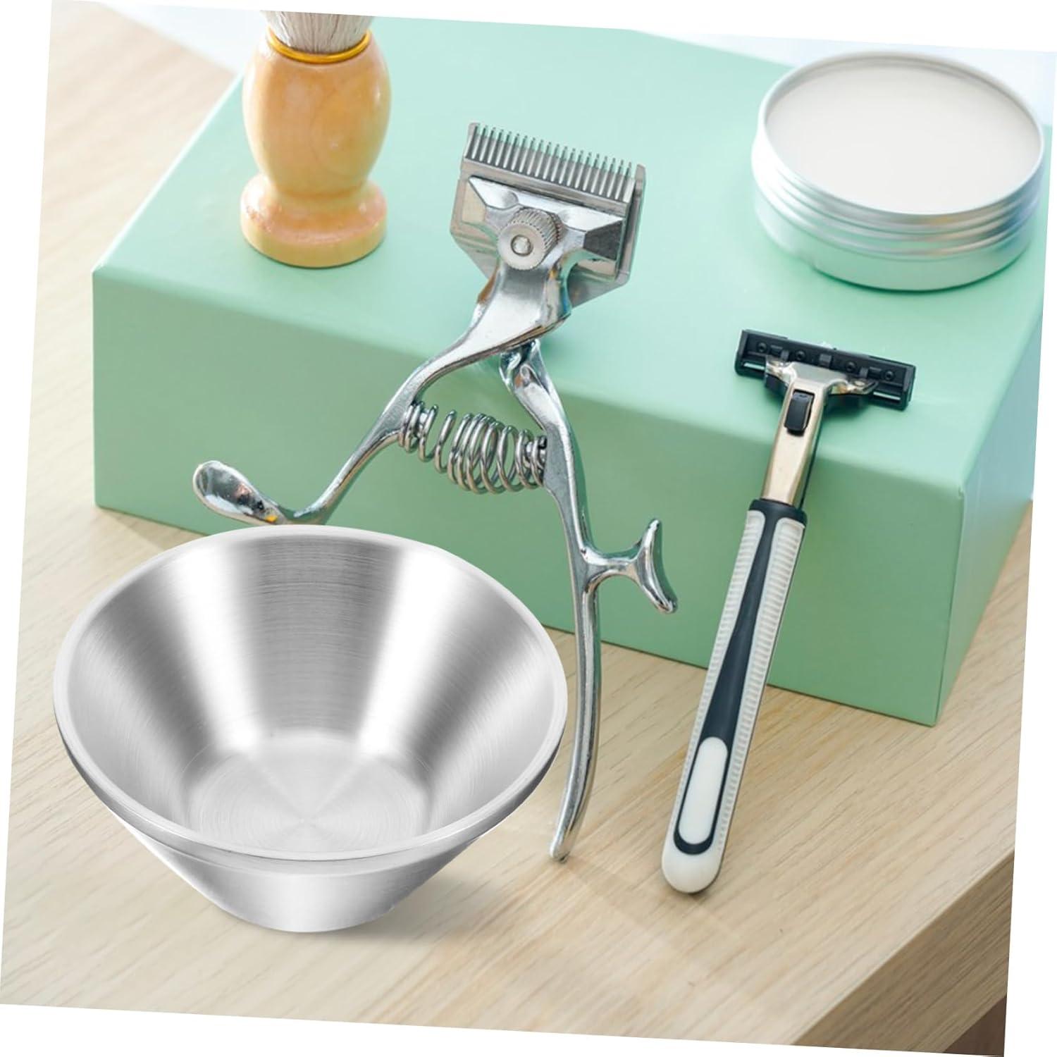 Minkissy Stainless Steel Razor Shell Bowl - Durable Shaving Tool for ...