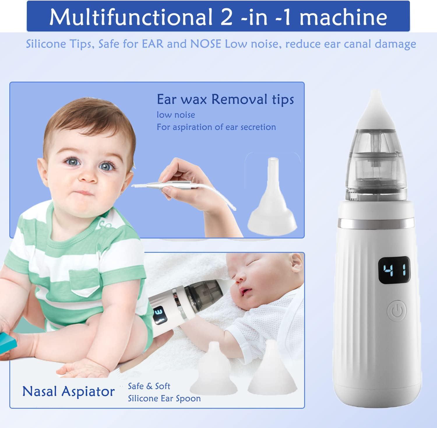 Electric Ear Wax Vacuum Removal Kit | Strong Suction | LED Display | 5 ...