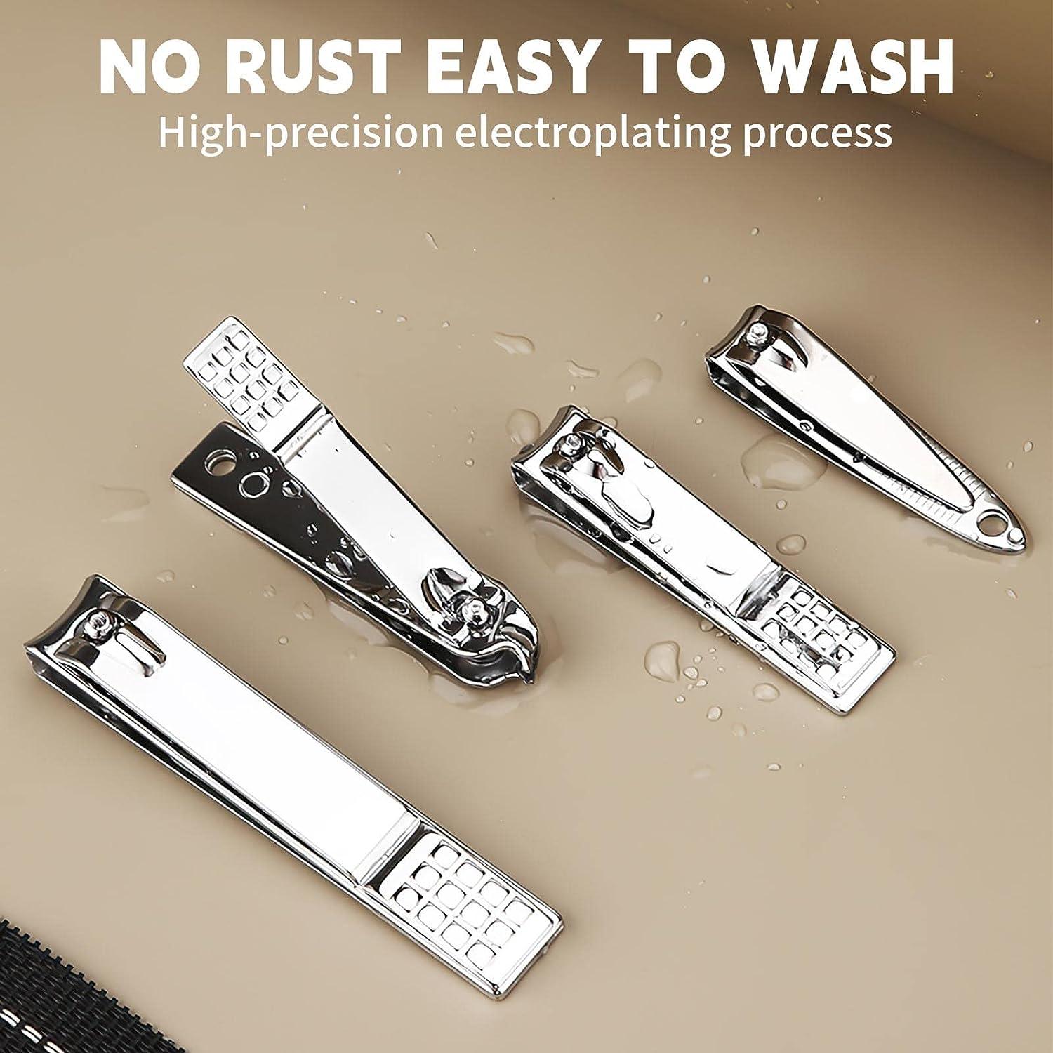 Stainless Steel Manicure & Pedicure Kit - Nail Clippers, Cutter, Ear ...