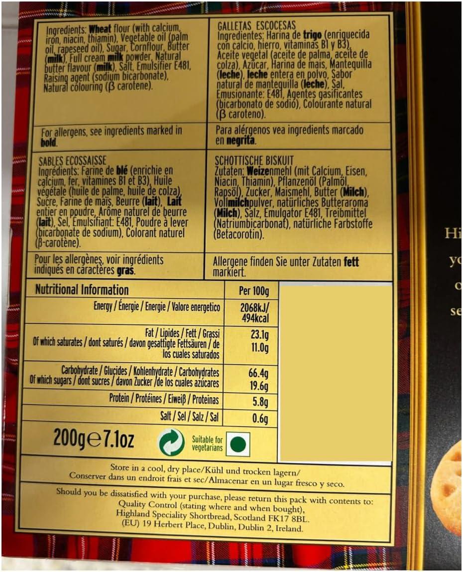 Highland Speciality Shortbread Assortment Biscuits | Box of Biscuits ...