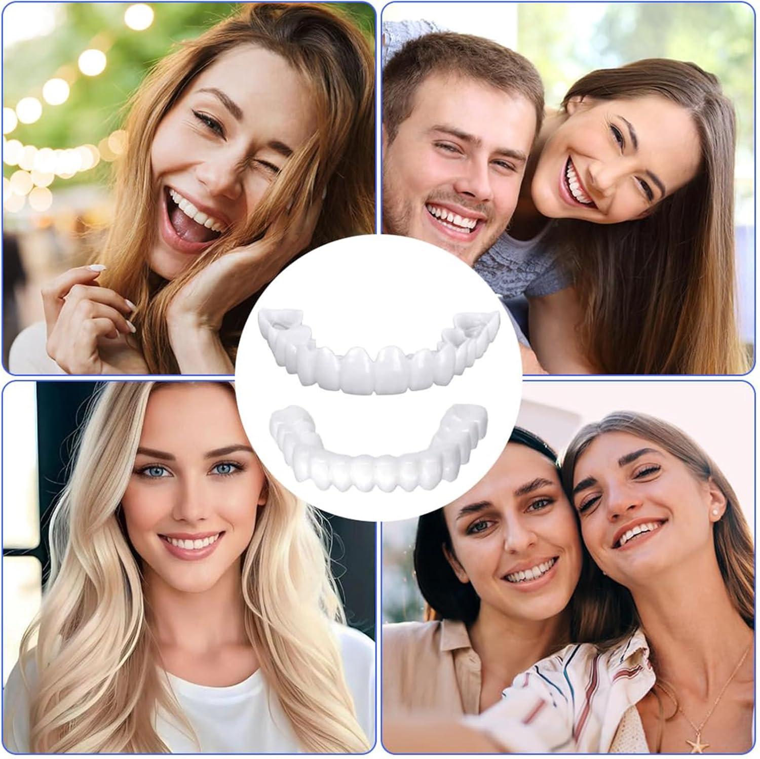 Jiazhou Hub Cosmetic Veneers Teeth Set - 2 Pairs of Dental Teeth for ...