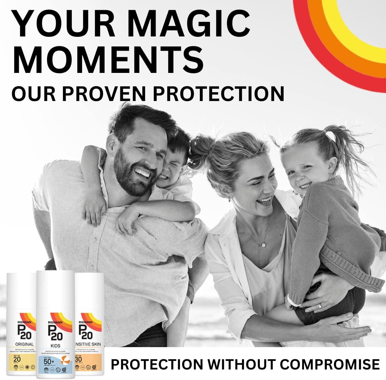 Riemann P20 Sunscreen SPF50 Multi-angle Spray 150ml | Long Lasting UVA ...