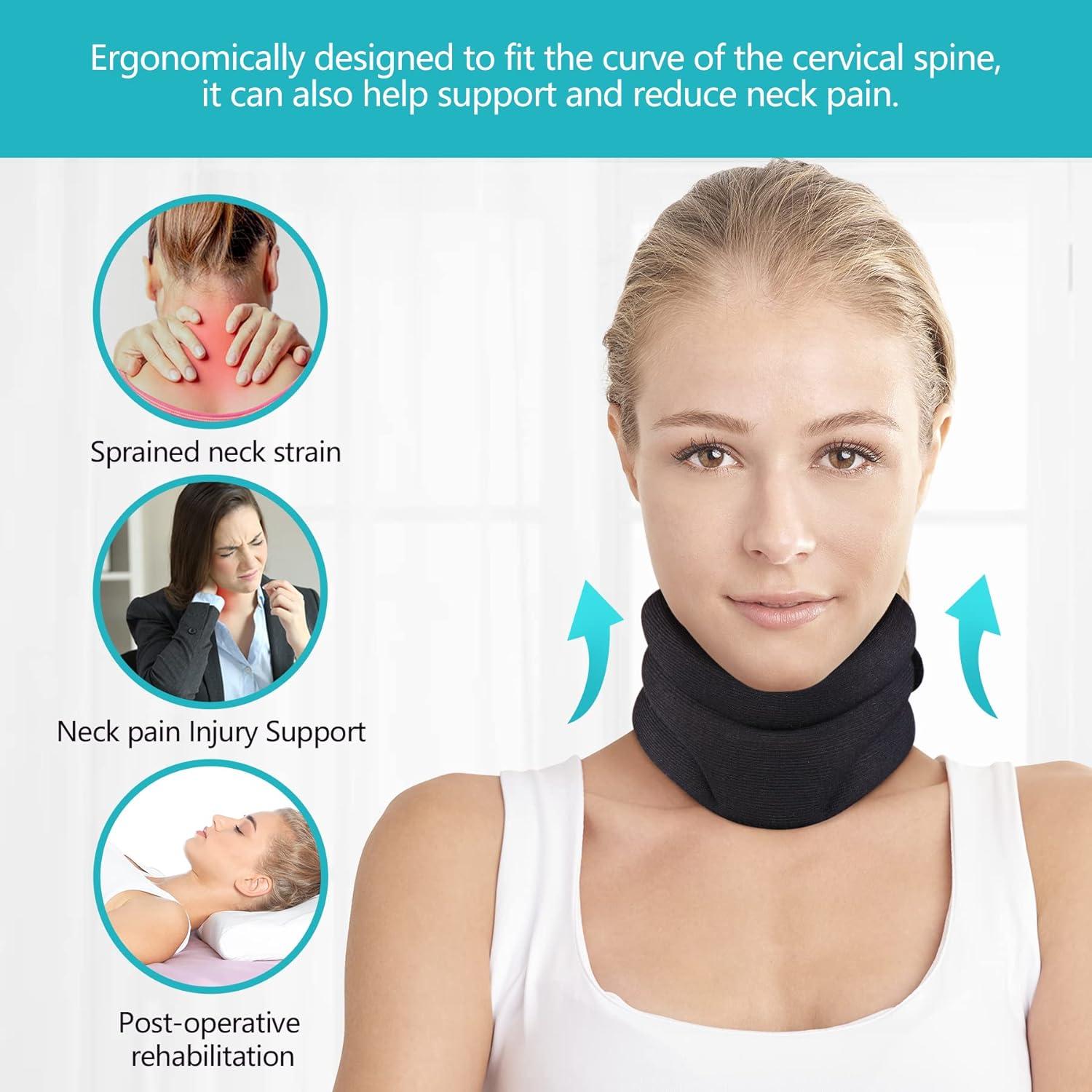 RESTCLOUD Neck Brace for Neck Pain Relief - Small Cervical Collar for ...