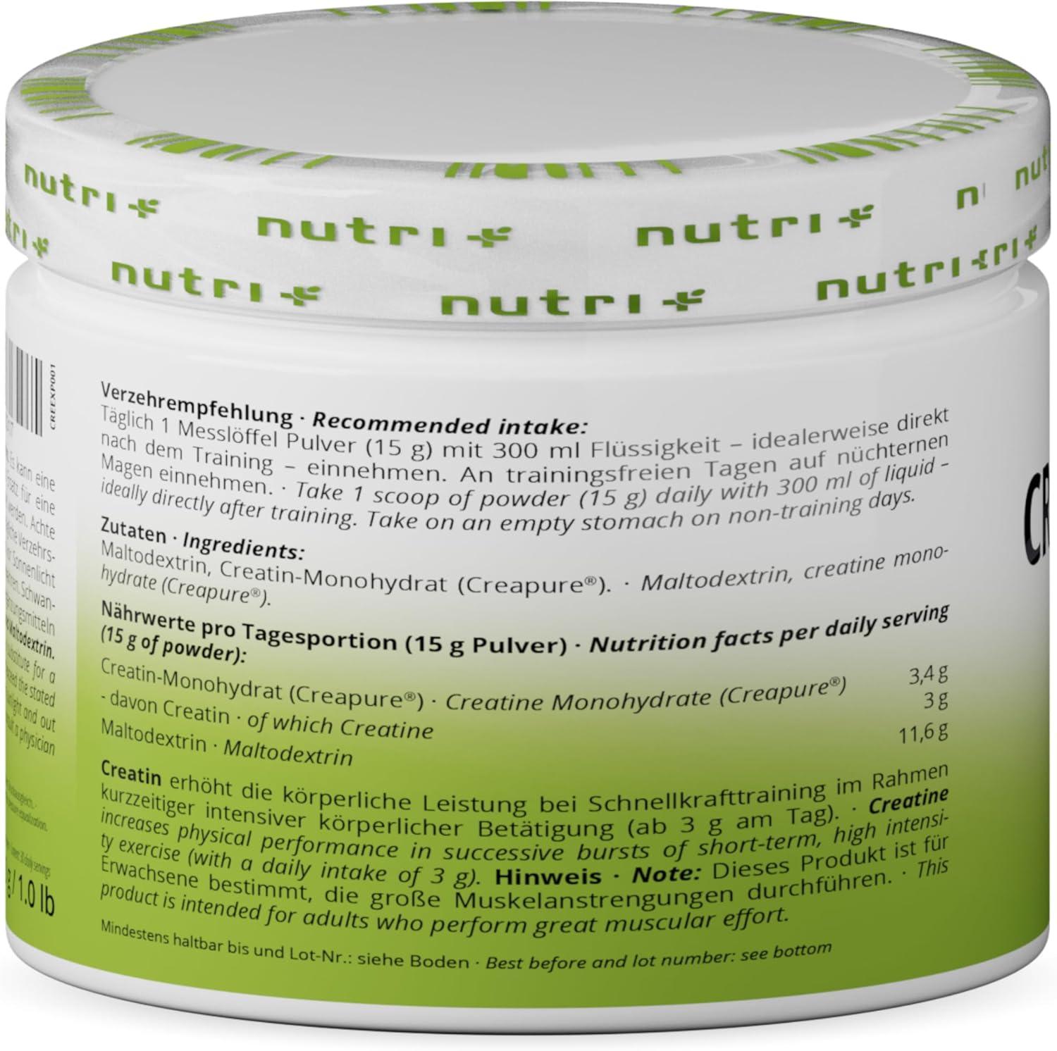 Creatin Matrix Powder - Creapure with Carbohydrates for Quick ...