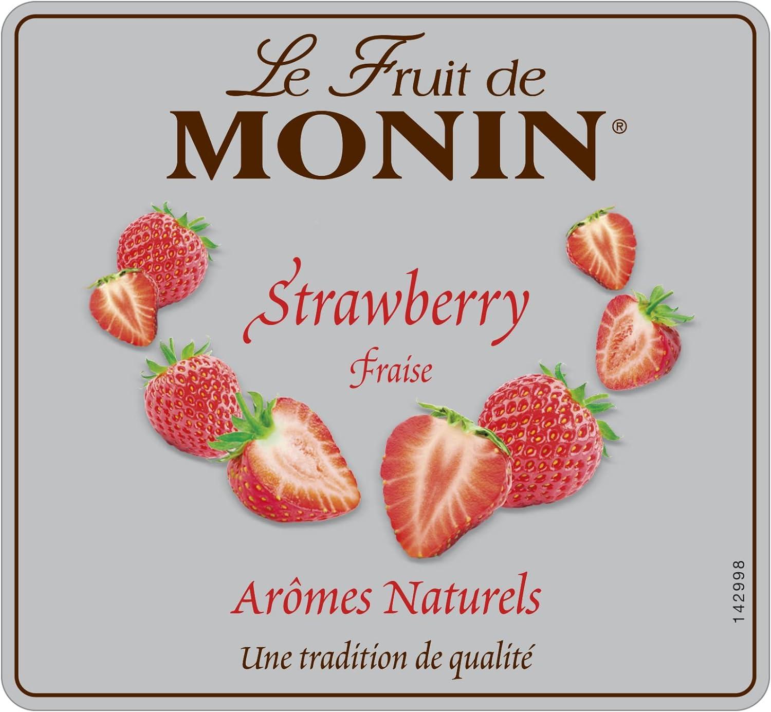 MONIN Strawberry Fruit Mix Puree 1L for Cocktails Smoothies and ...