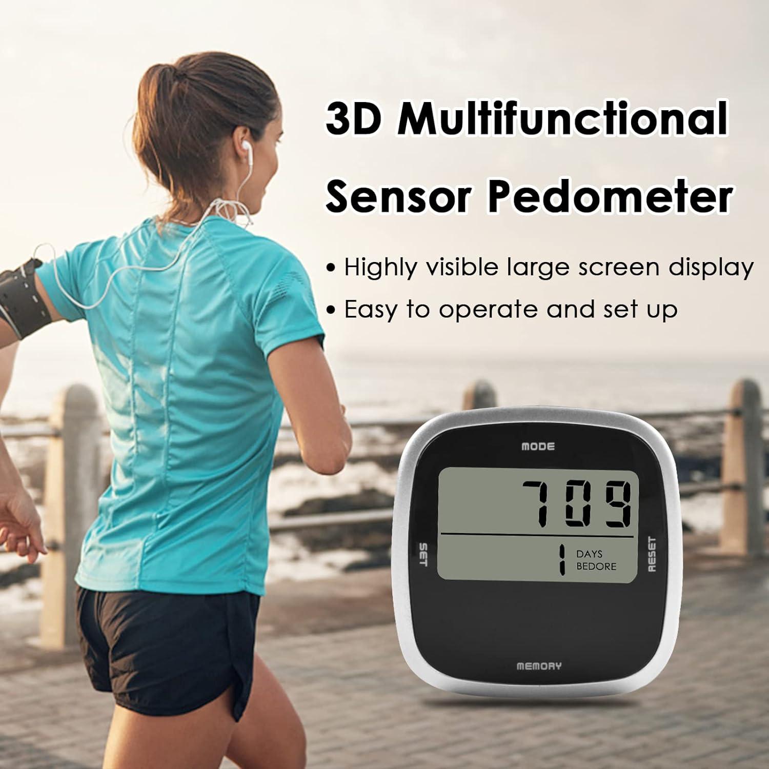Pedometer for Walking Steps and Miles | Clip-On Step Counter for Women ...