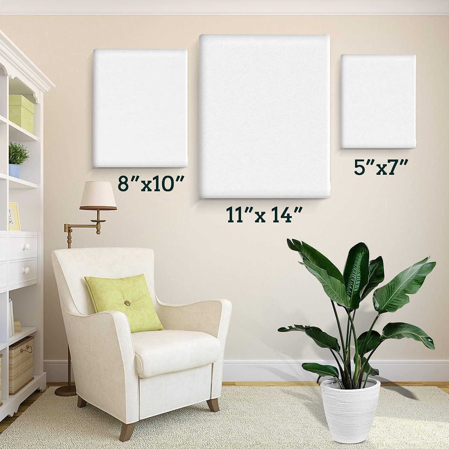 3 Pack Canvases for Painting with Multi Pack 11x14 5x7 8x10 Painting ...