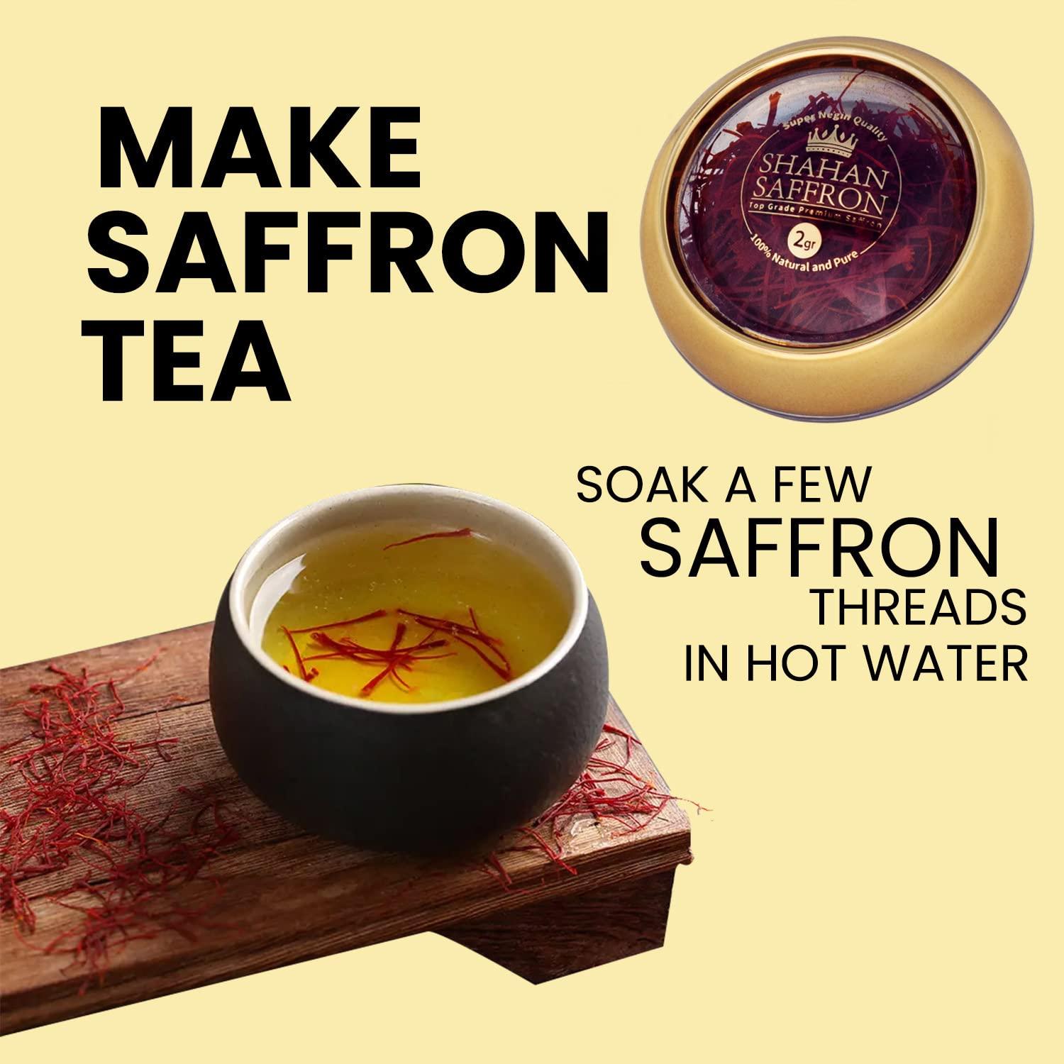 Shahan Saffron 2g Top Grade Super Negin Saffron Threads - Premium Spice for Persian & Middle ...