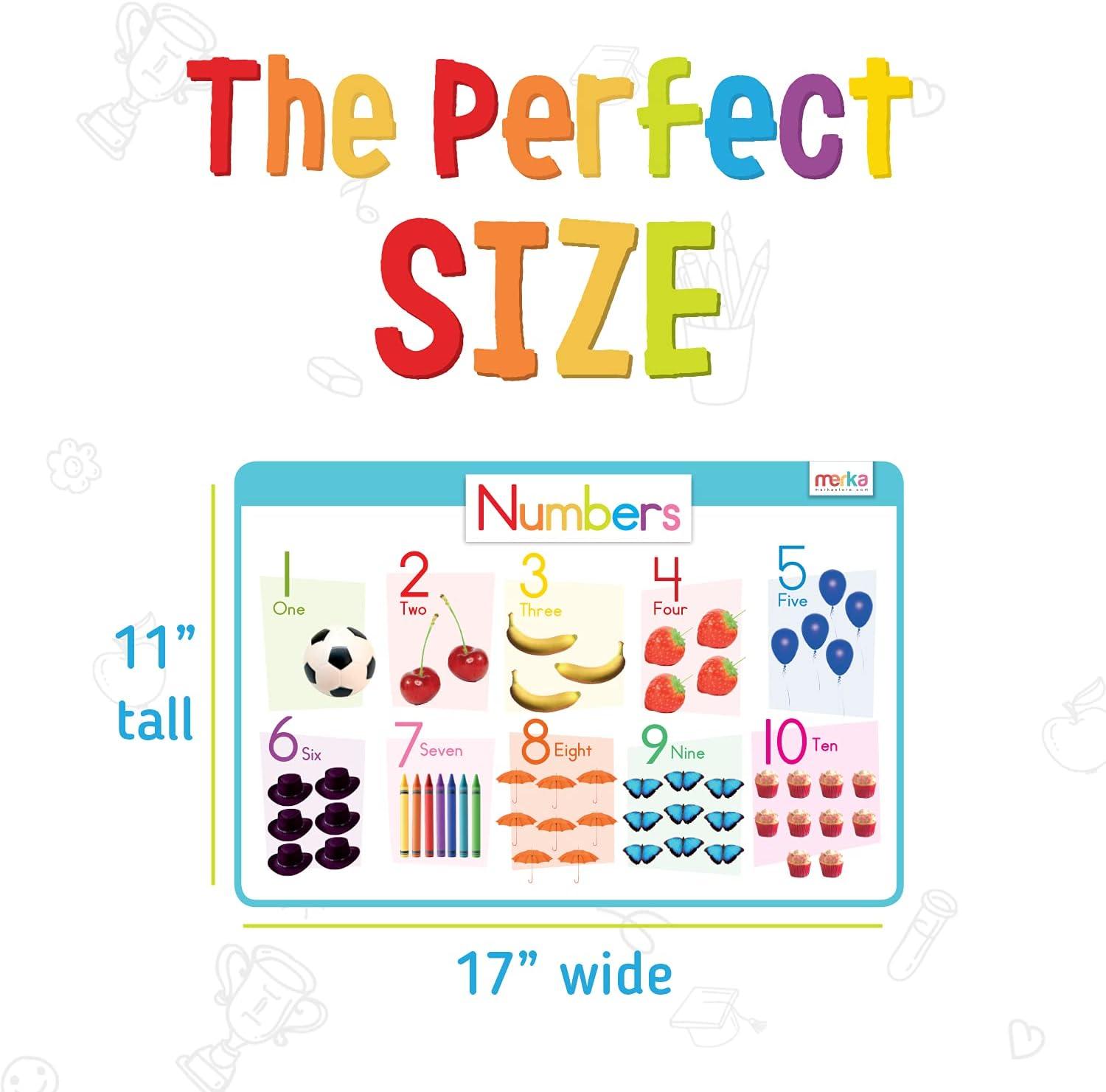 merka Kids Placemats Set - Non Slip Disposable Toddler Placemats with ...