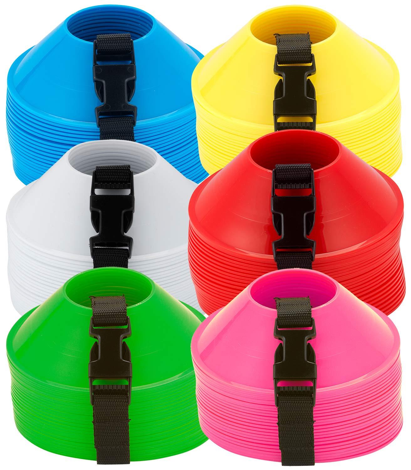 American Challenge Neon Green Soccer Mini Disc Cones - Pack of 25 Mini ...