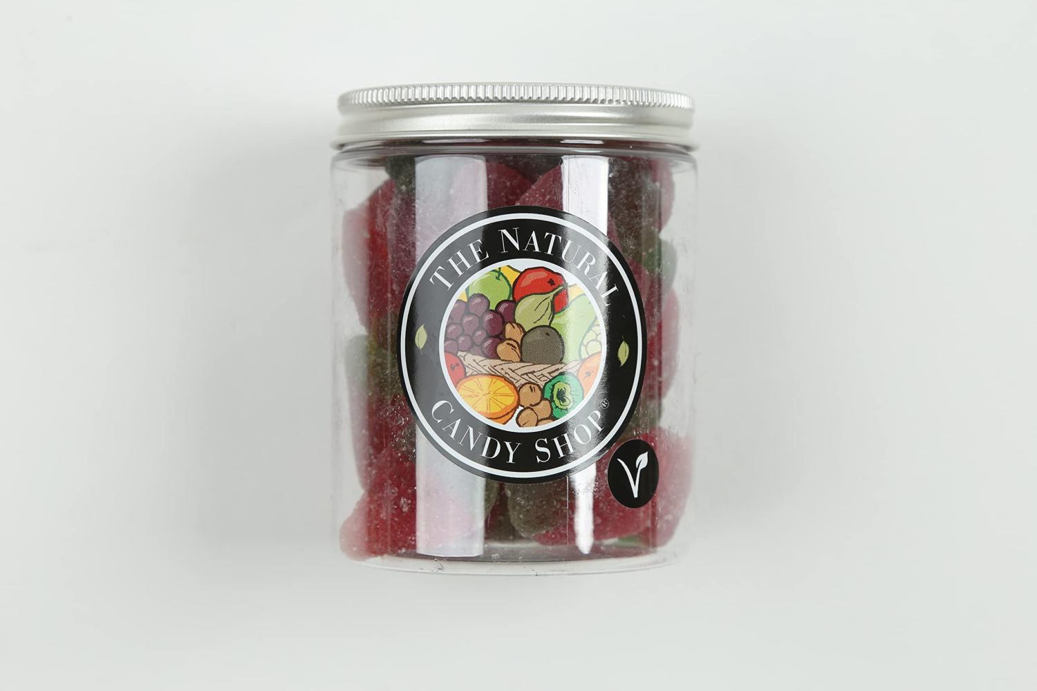 Natural Candy Shop Natural Vegan Jelly Strawberries Candy Jar 220g x 9 ...