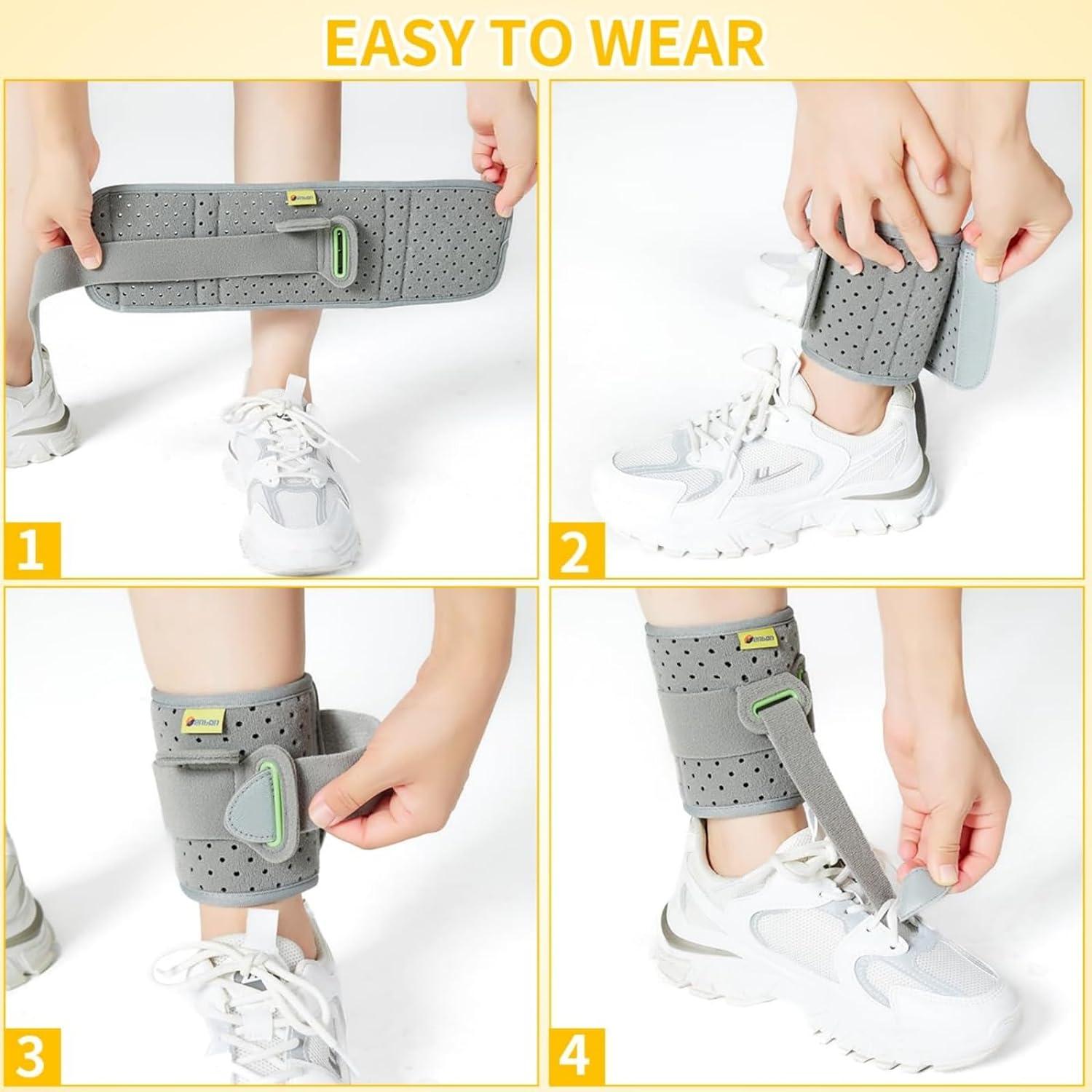 Tenbon Foot Up Orthosis - Adjustable Splint for Foot Drop & Plantar ...