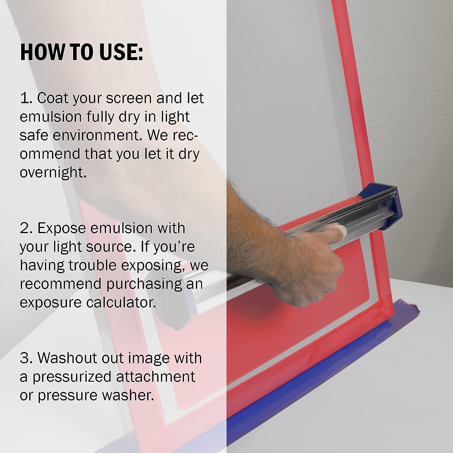 Ecotex Tex-Red Screen Printing Emulsion 16oz | Pre-Sensitized Photo ...