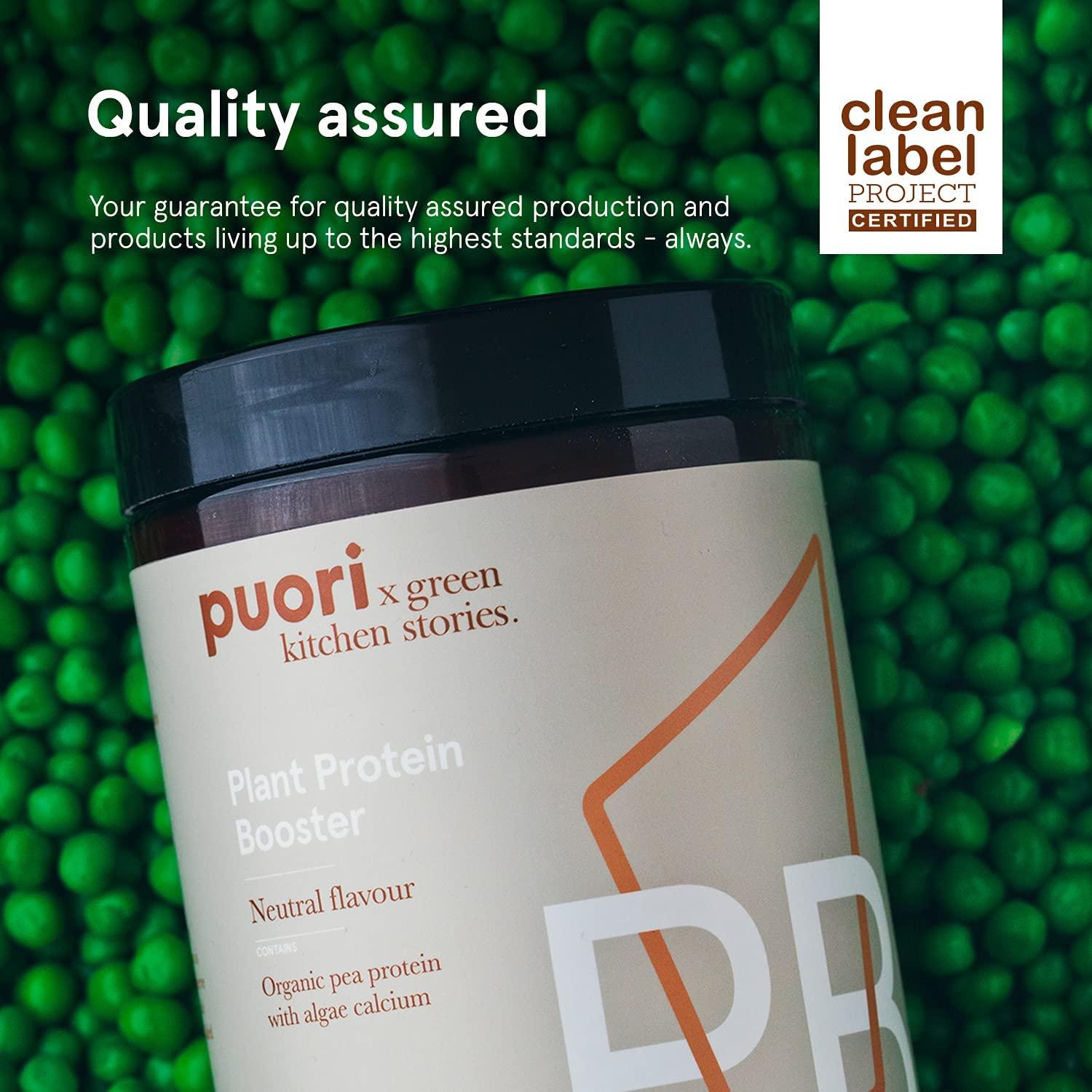 Puori Vegan Plant Protein Enhancer Powder - 25 Servings - Neutral ...