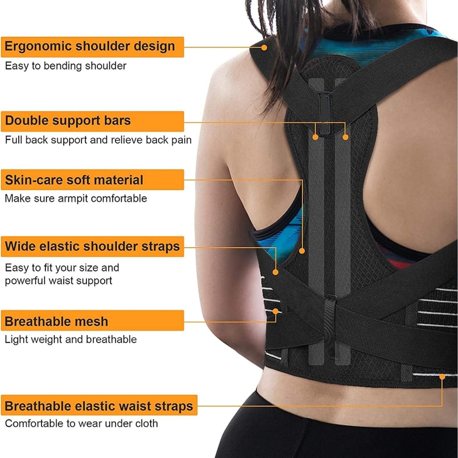Adjustable ETRSAIRL Back Brace Posture Corrector for Shoulder, Neck ...