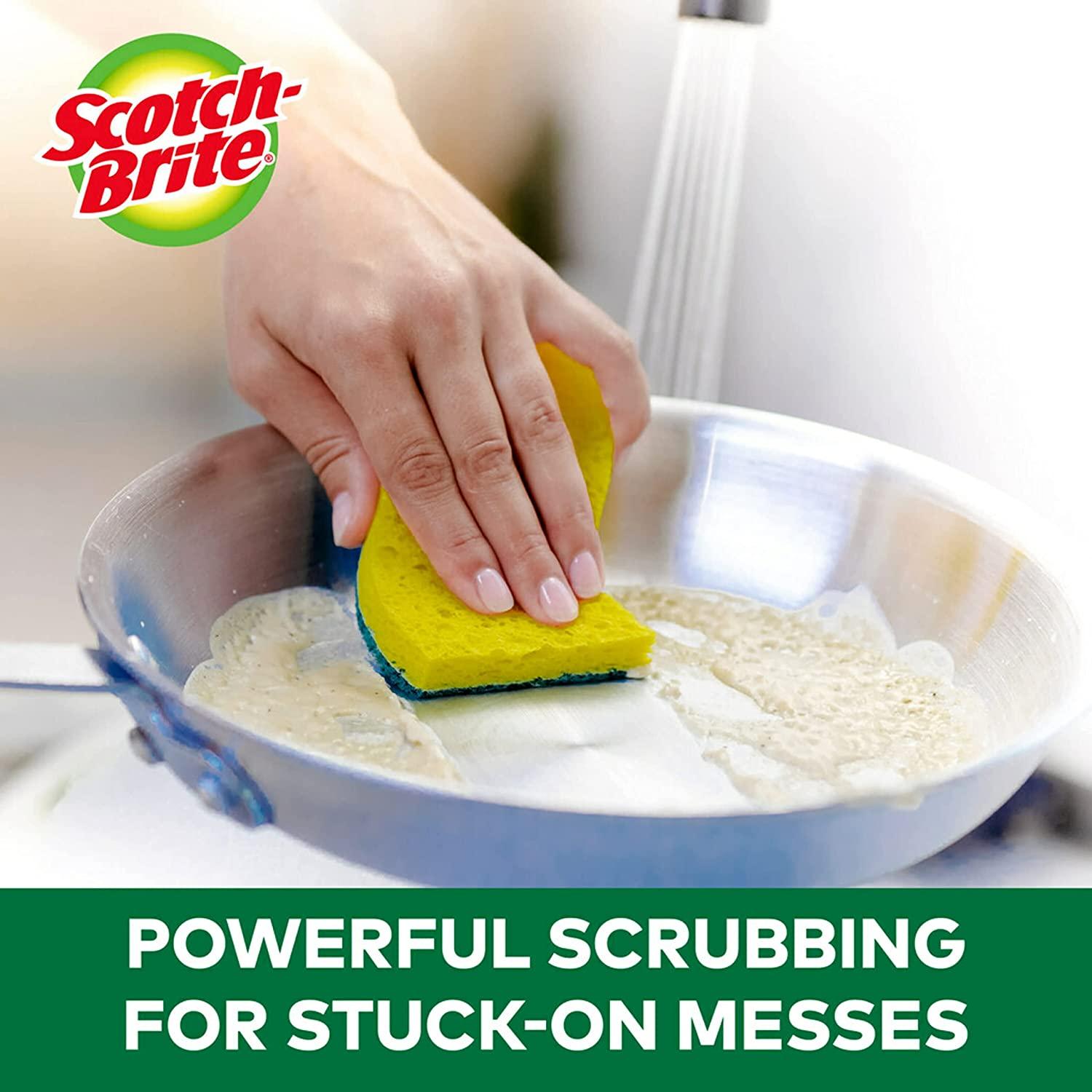 Scotch-Brite Heavy Duty Scrub Sponges, For Washing Dishes and Cleaning ...