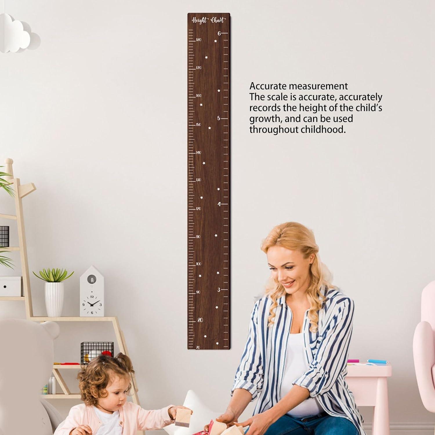 Wooden Ruler Growth Chart for Kids Toddlers with Accurate Markings ...