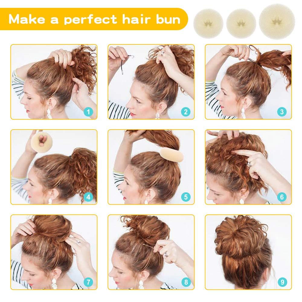how to make the donut hair bun
