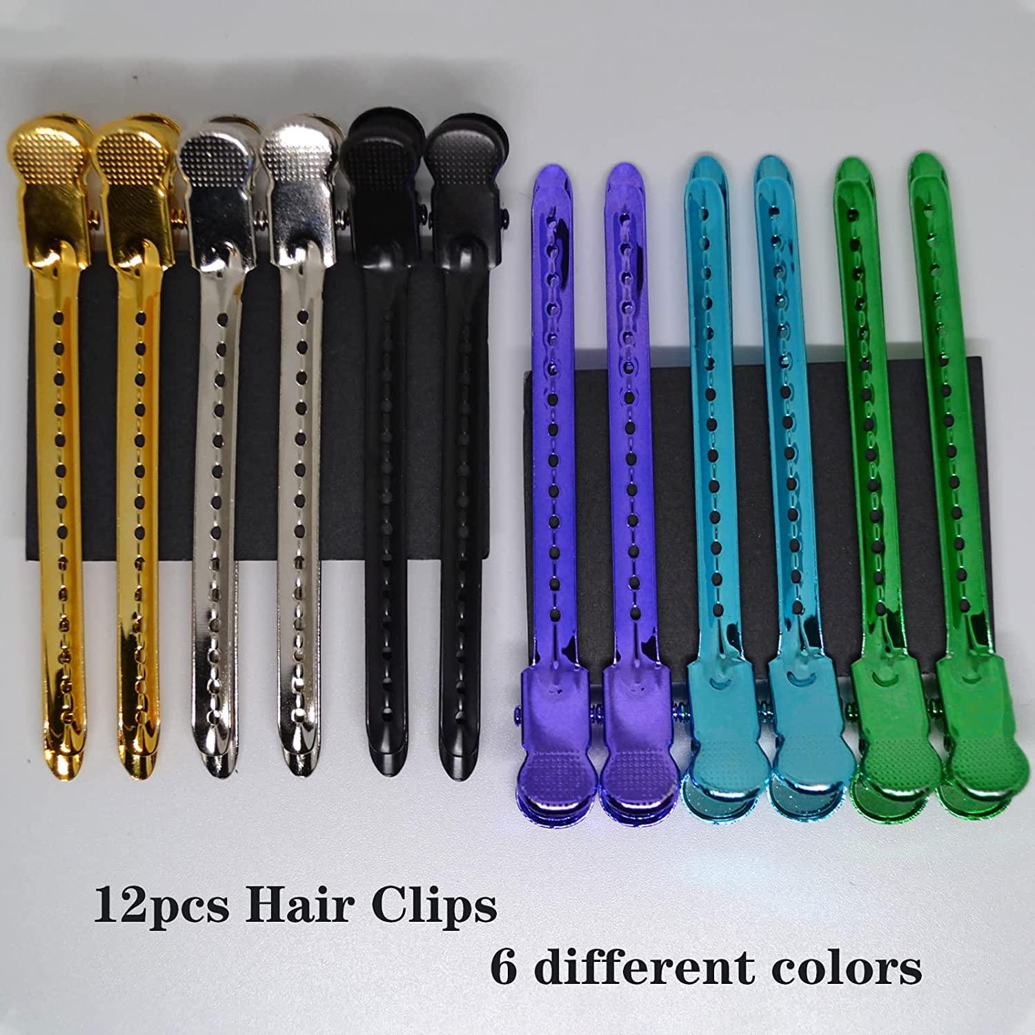 12 Pcs Dividing Duckbill Hair Clips - Alligator Clips for Styling ...