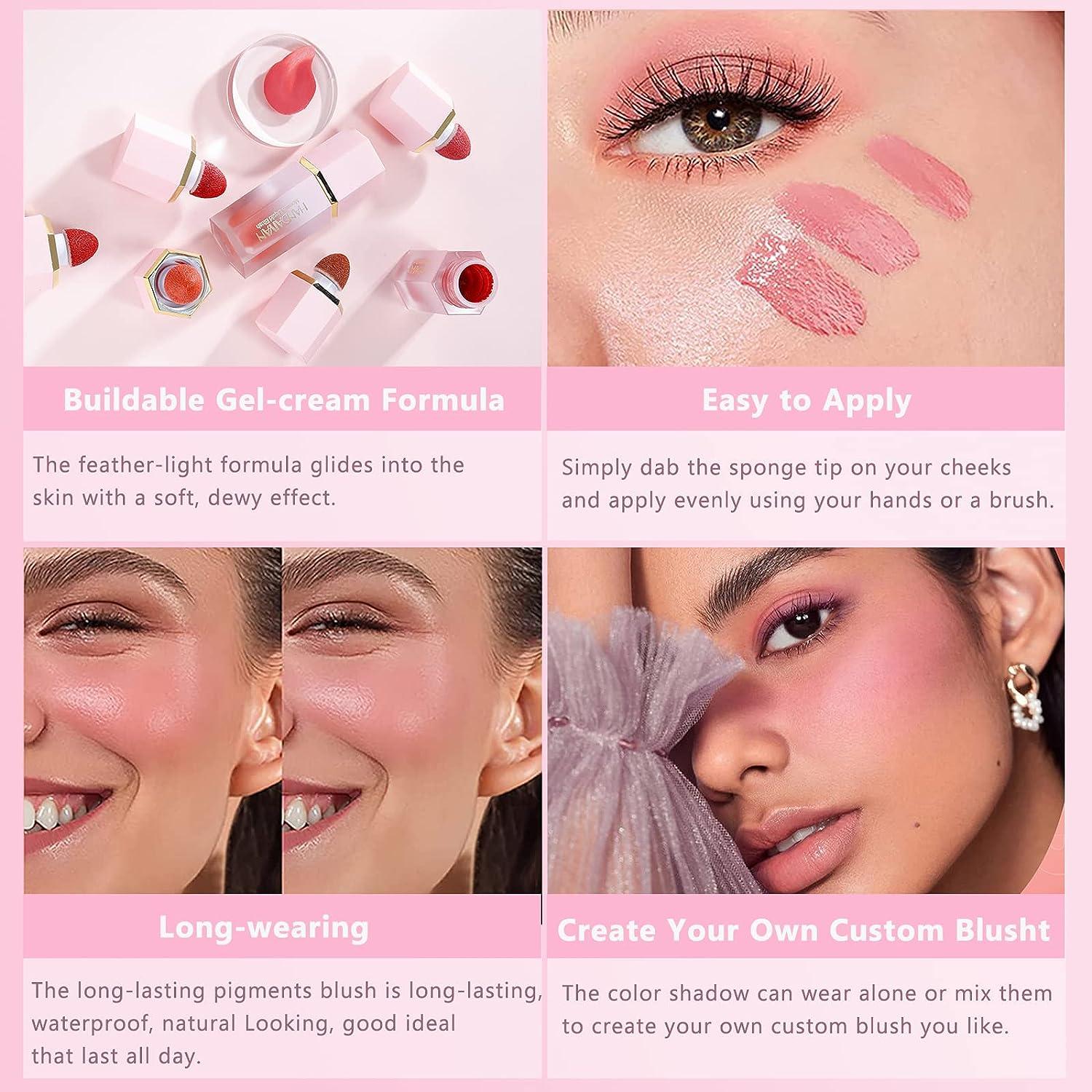 Matte Liquid Blush - Natural-Looking Soft Cream Blush Makeup for Cheeks ...